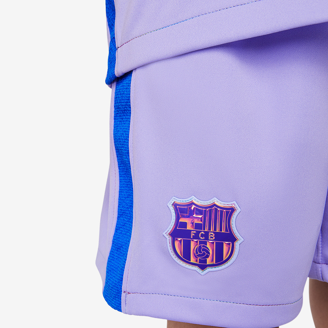 Nike FC Barcelona 21/22 Little Kids Away Kit - Purple Pulse/Dtm-Irdest ...