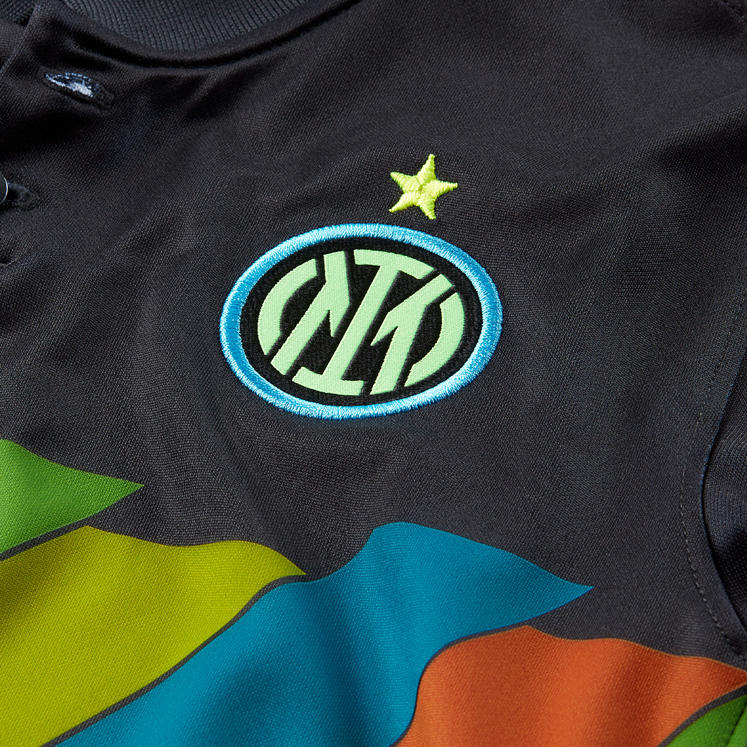 Nike Inter Milan 21/22 Kids Third Stadium SS Shirt - Black/Total Orange ...