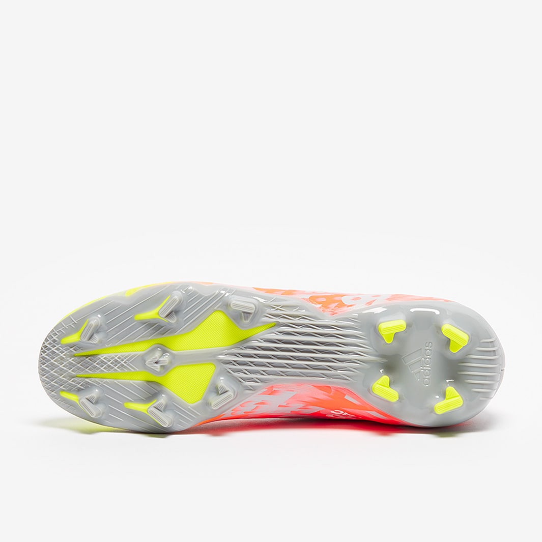 adidas X Speedflow .3 FG - Clear Onix/White/Solar Yellow - Mens Boots