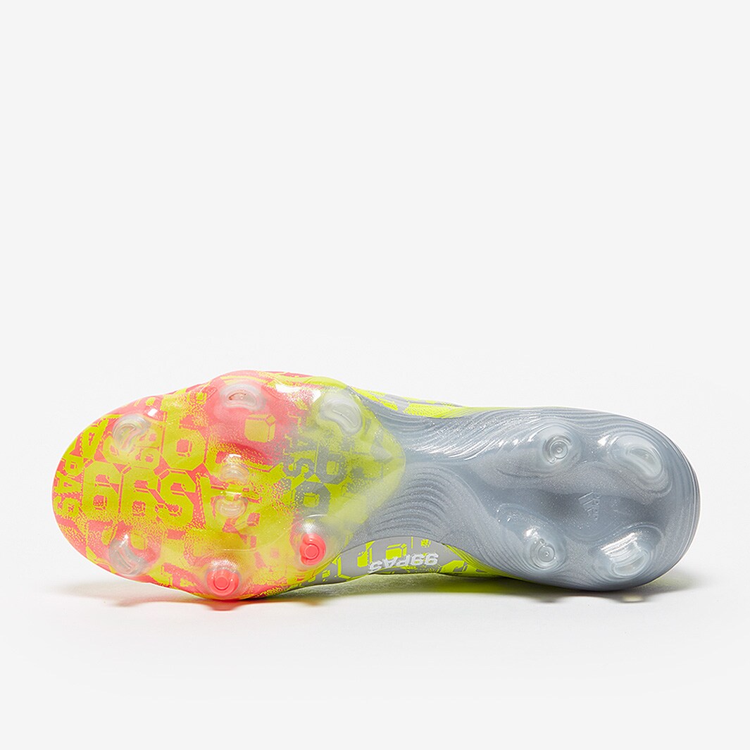 adidas Copa Sense .1 FG - Clear Onix/White/Solar Yellow - Mens Boots