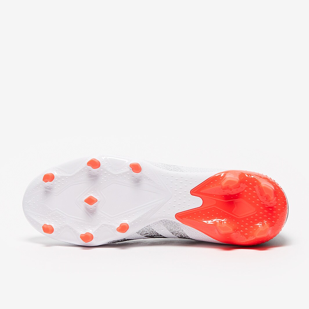 adidas Predator Freak .3 Laceless FG - White/Iron Metallic/Solar Red ...