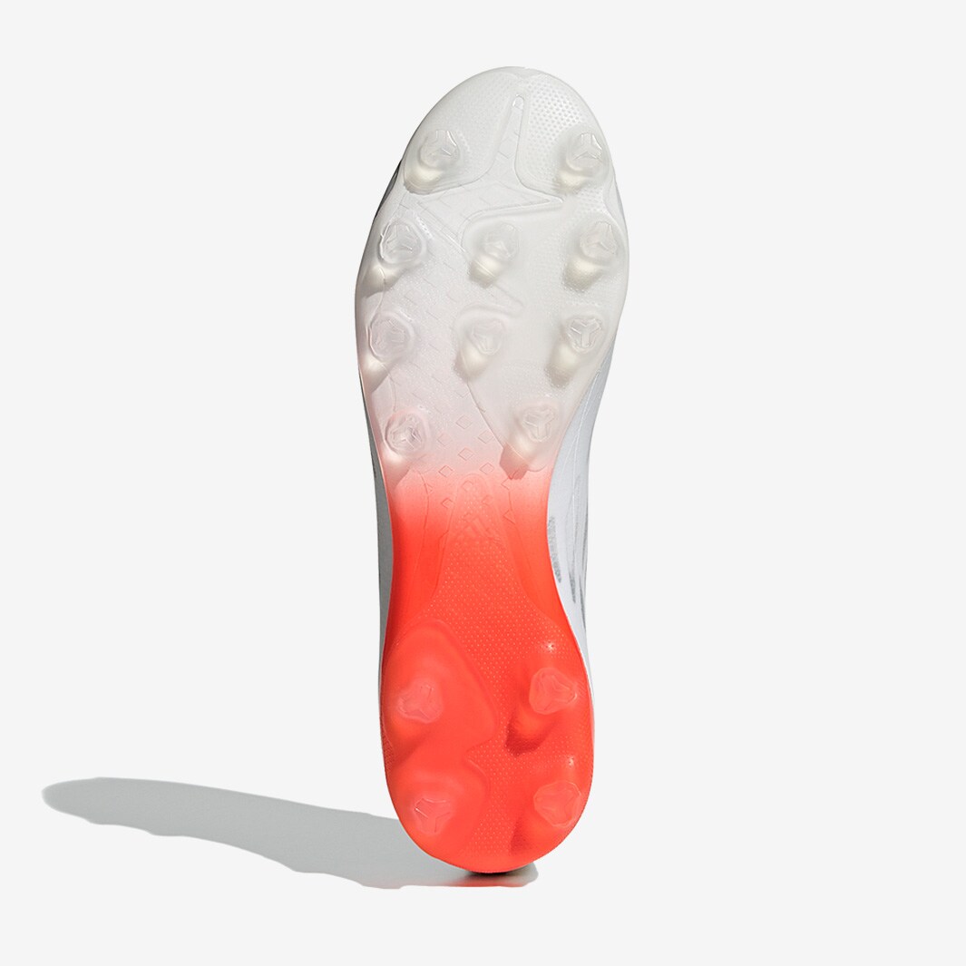 adidas X Speedflow .2 MG - White/Iron Metallic/Solar Red - Mens Boots