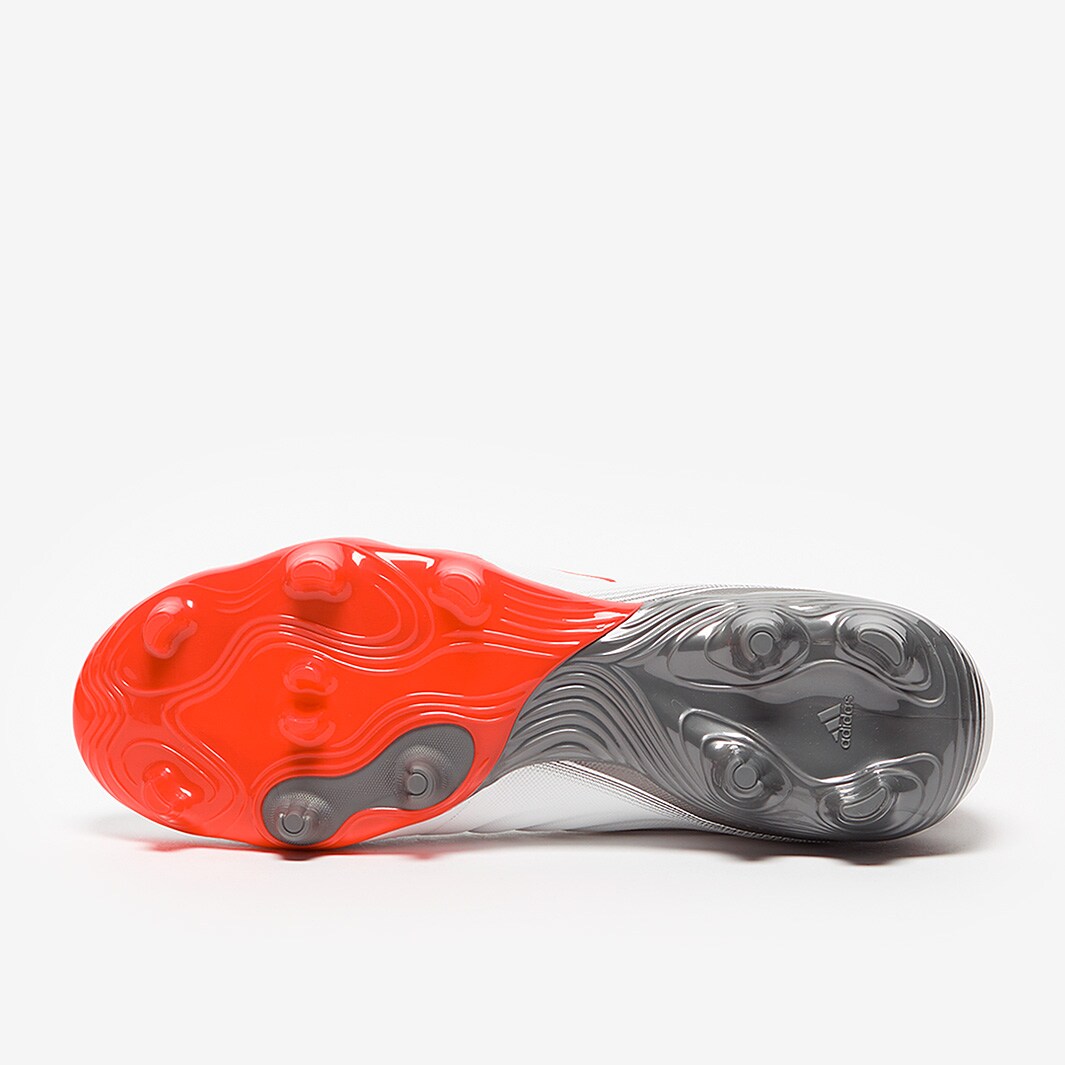 adidas Copa Sense .3 Sans Lacets FG - Blanc/Rouge Solaire/Acier ...