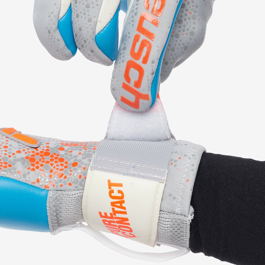 Reusch Pure Contact Agua - Gris/Naranja/Agua Azul - Gris/Naranja/Agua ...