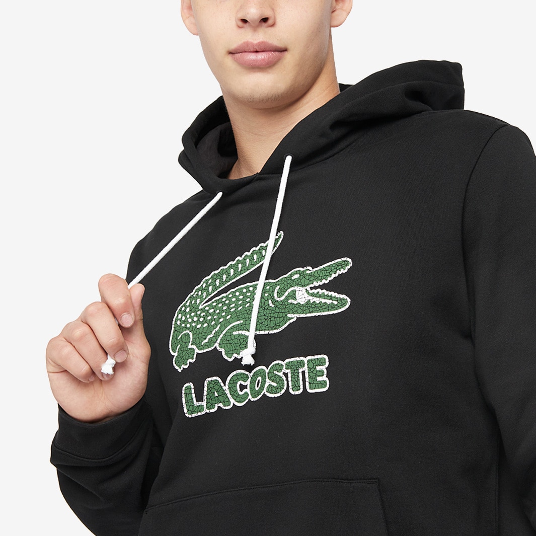 Lacoste Hoodie - Black - Tops - Mens Clothing