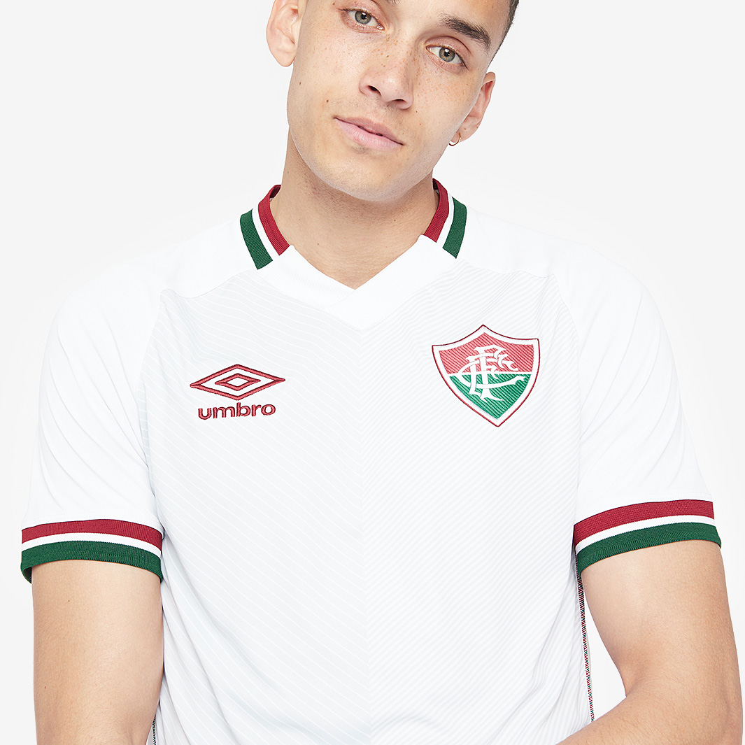 Umbro Fluminense 21/22 Away Shirt - White/Wine/Green - Mens Replica ...