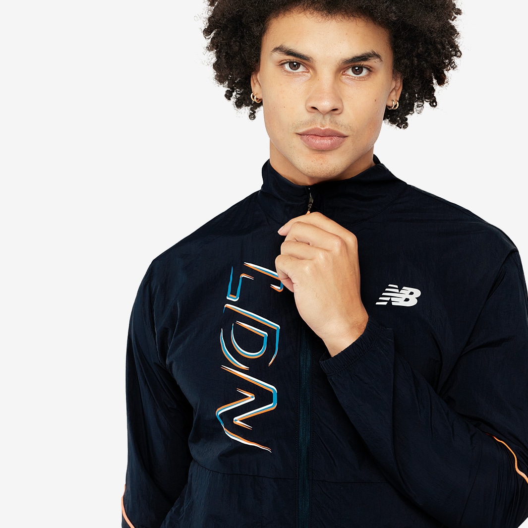 New Balance London Edition Printed Impact Run Jacket - Eclipse - Mens ...