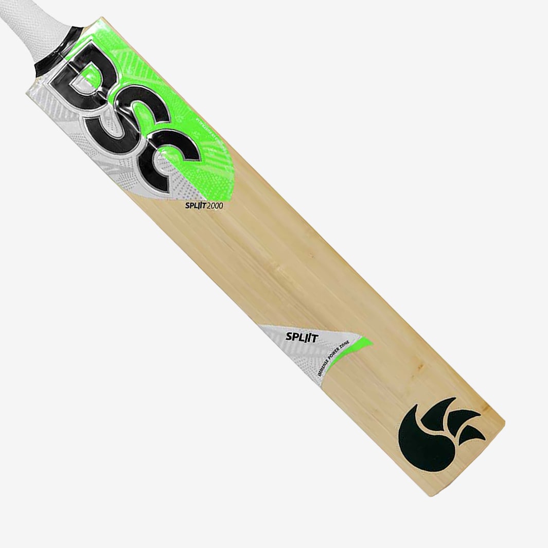 DSC Split 2000 Cricket Bat - White/Green - Cricket Bats