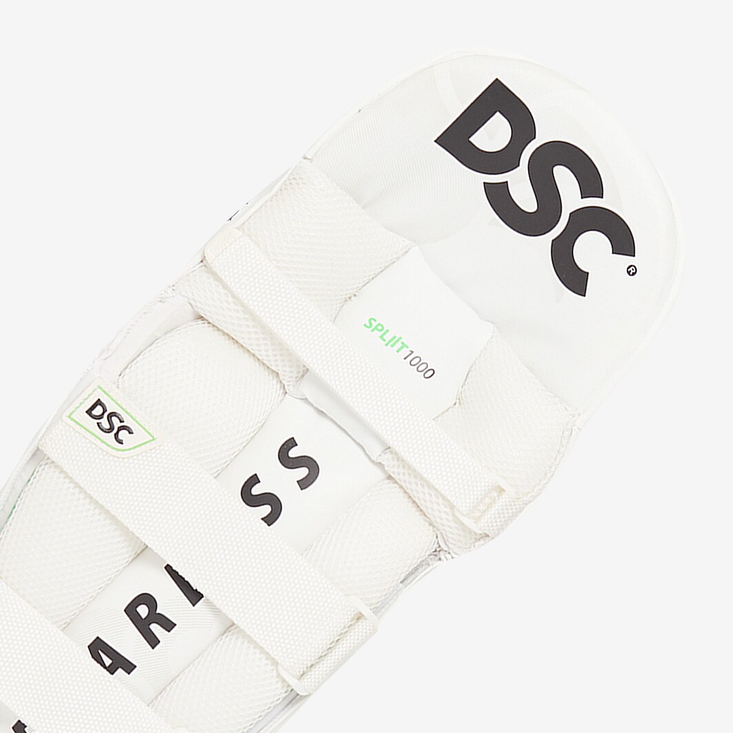 DSC Split 1000 LH Batting Pads - White/Green/Black - Batting Equipment ...