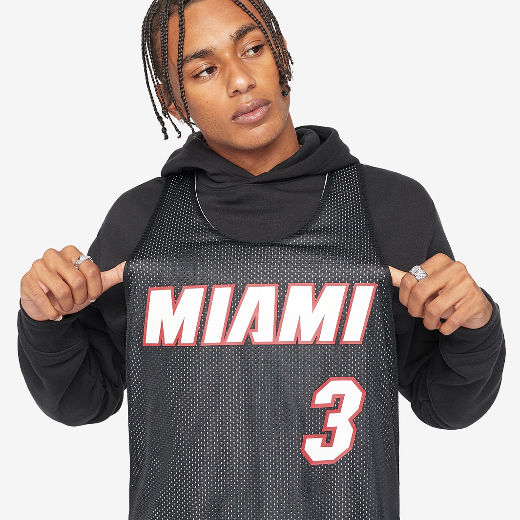 Mitchell & Ness Dwyane Wade Miami Heat Reversible Mesh Tank - Black ...