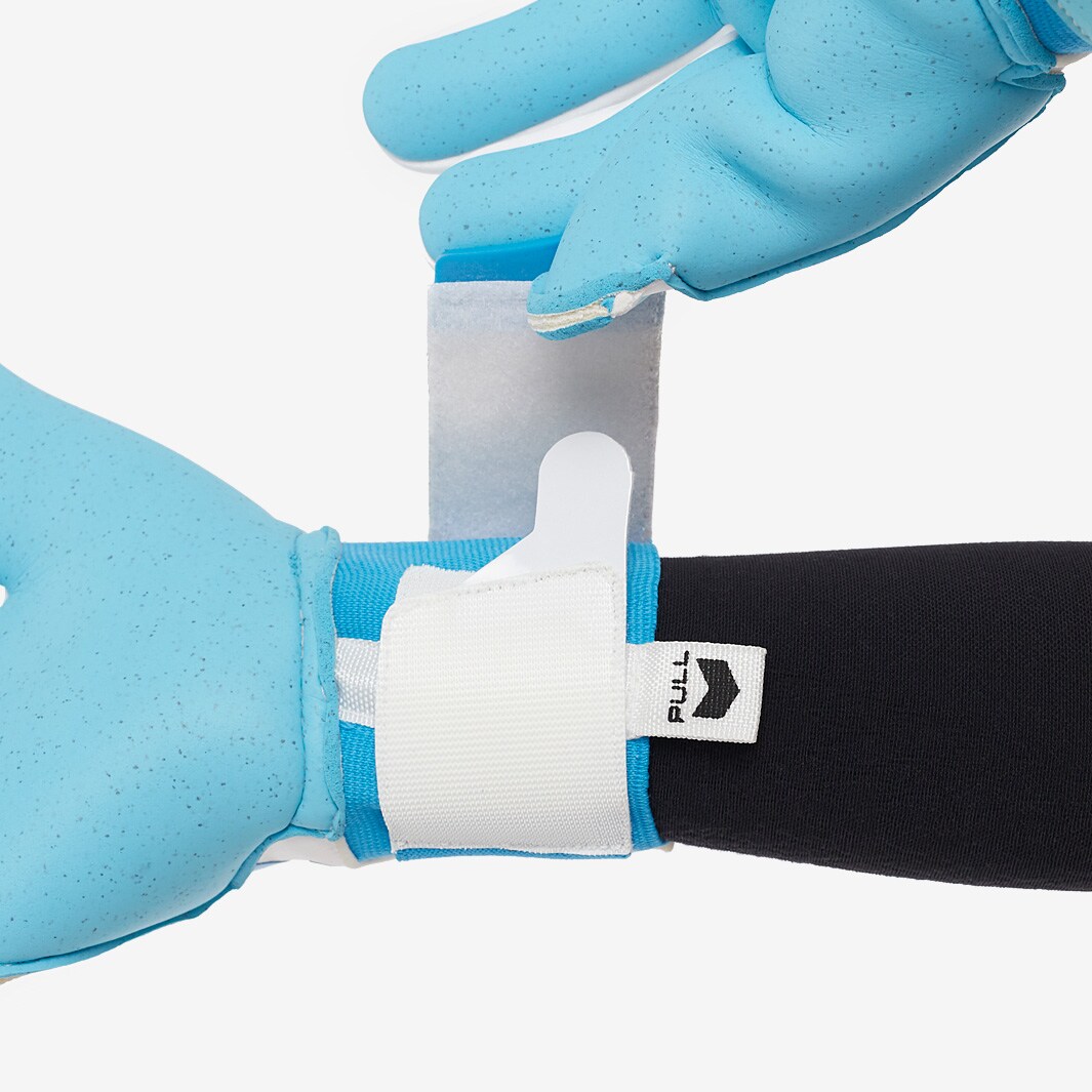 AB1 Undici 2.0 Aqua Fuzo - White/Blue - Mens GK Gloves