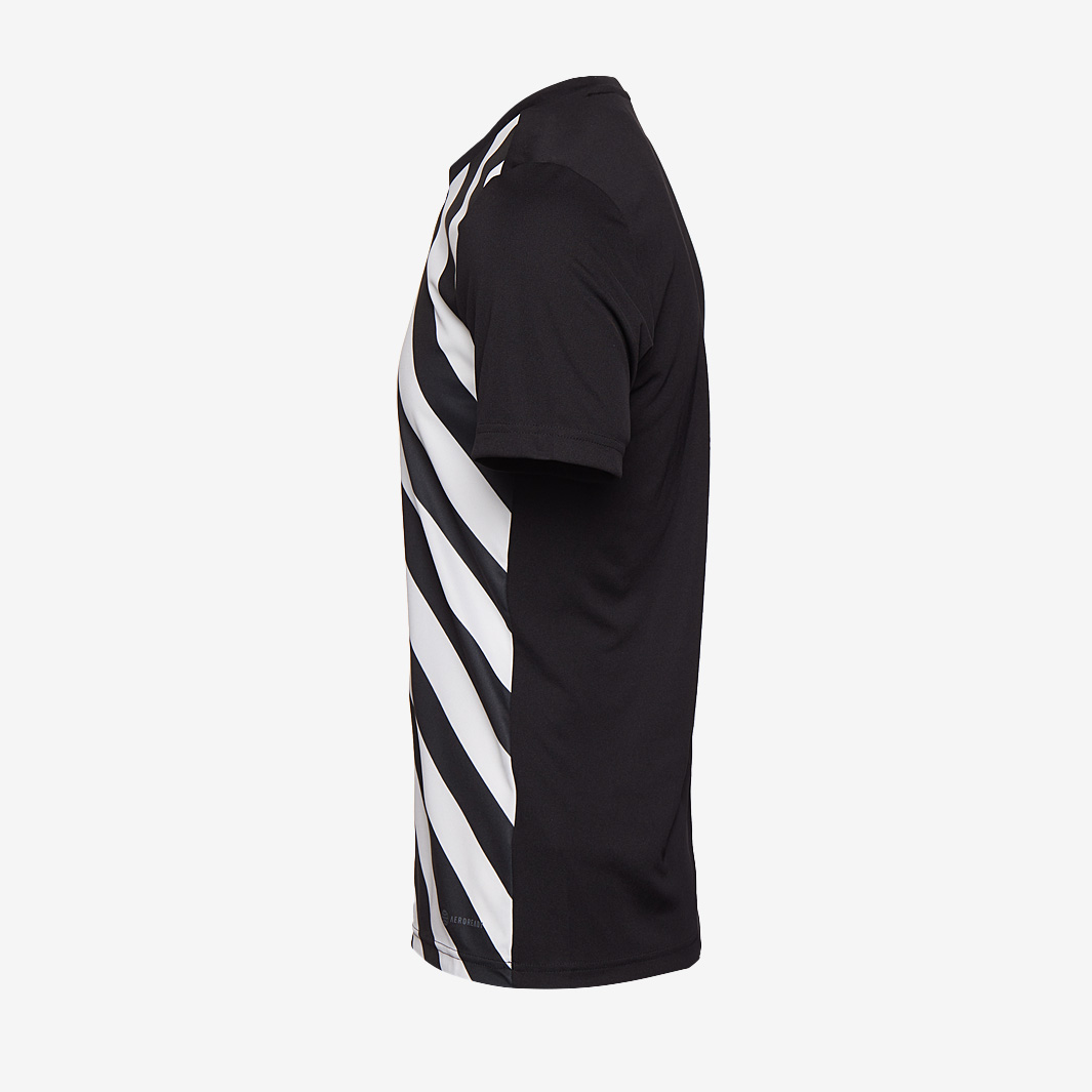 adidas Entrada 22 GFX SS Shirt - Black/White - Mens Football Teamwear