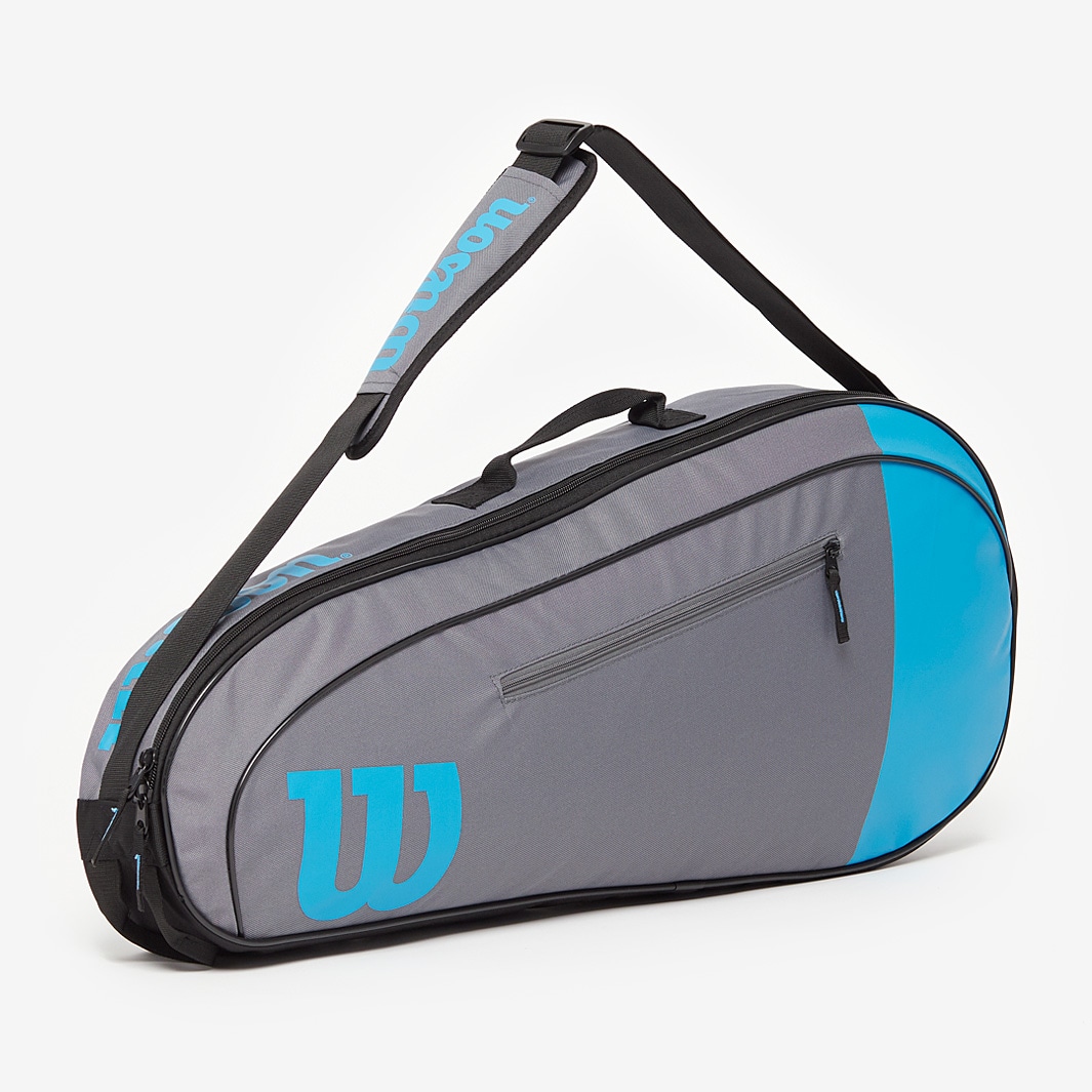 Wilson Team 3 Racket Bag - Blue/Grey - Bags & Luggage