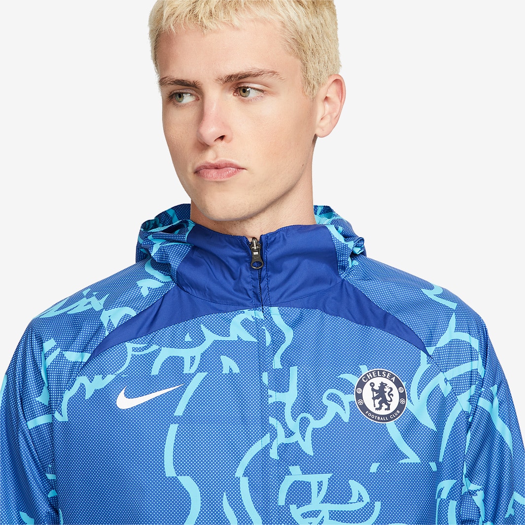 Nike Chelsea 22/23 AWF Jacket - Rush Blue/Chlorine Blue/White - Mens ...