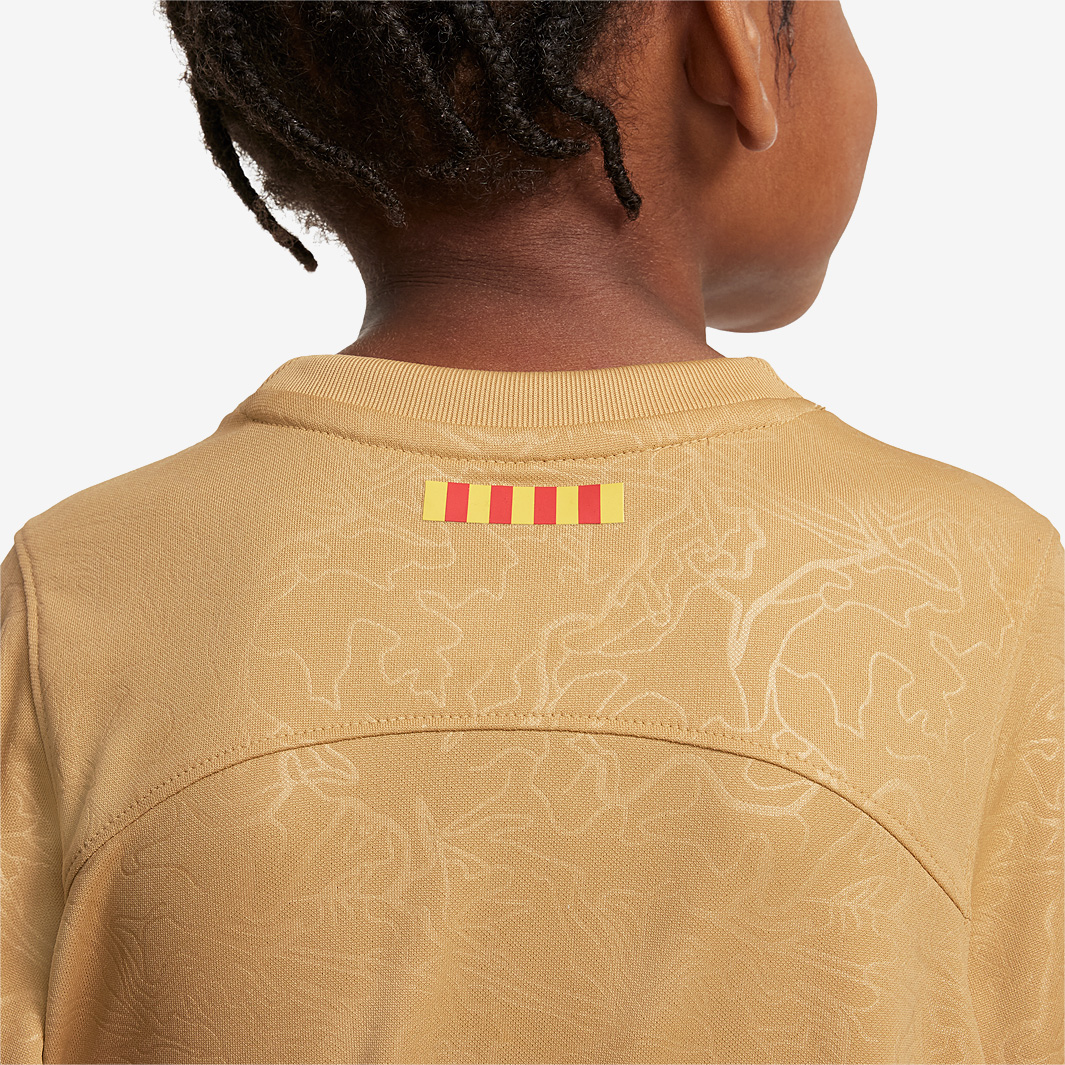 Nike FC Barcelona 22/23 Little Kids Away Kit - Club Gold/Obsidian ...
