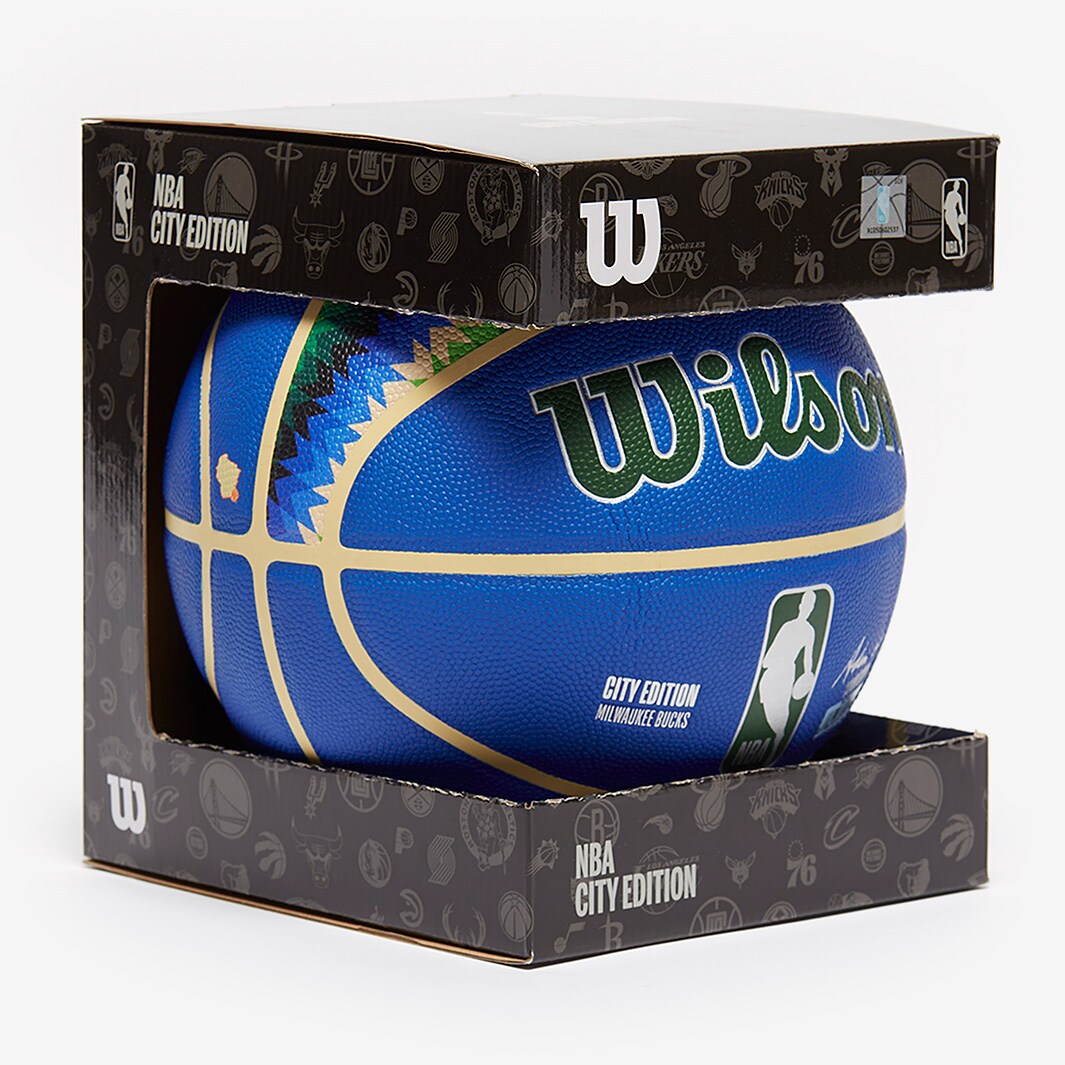 Wilson NBA Milwaukee Bucks City Edition Collector - Size 7 - Basketballs