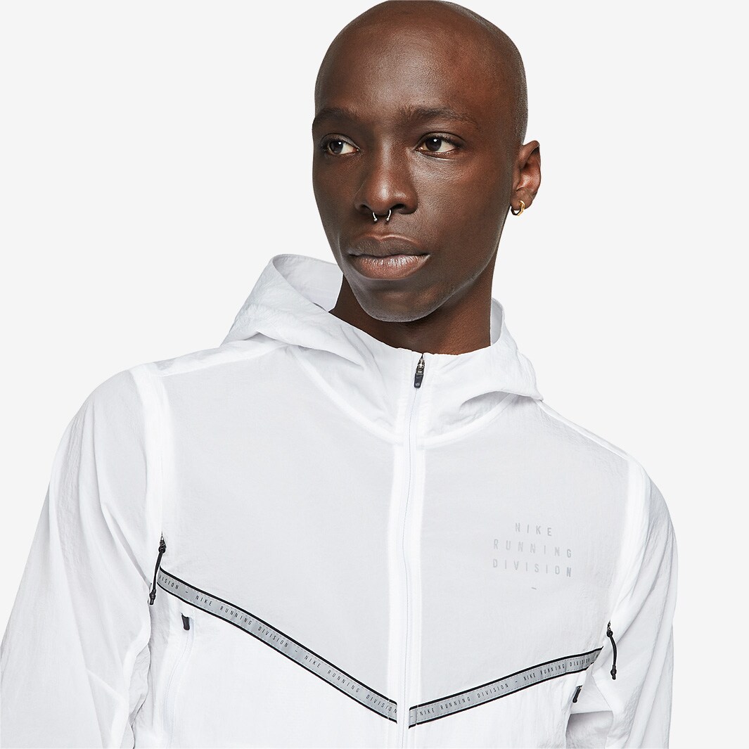 Nike Repel Run Division Jacket - White/White/Reflective Silv - Mens ...