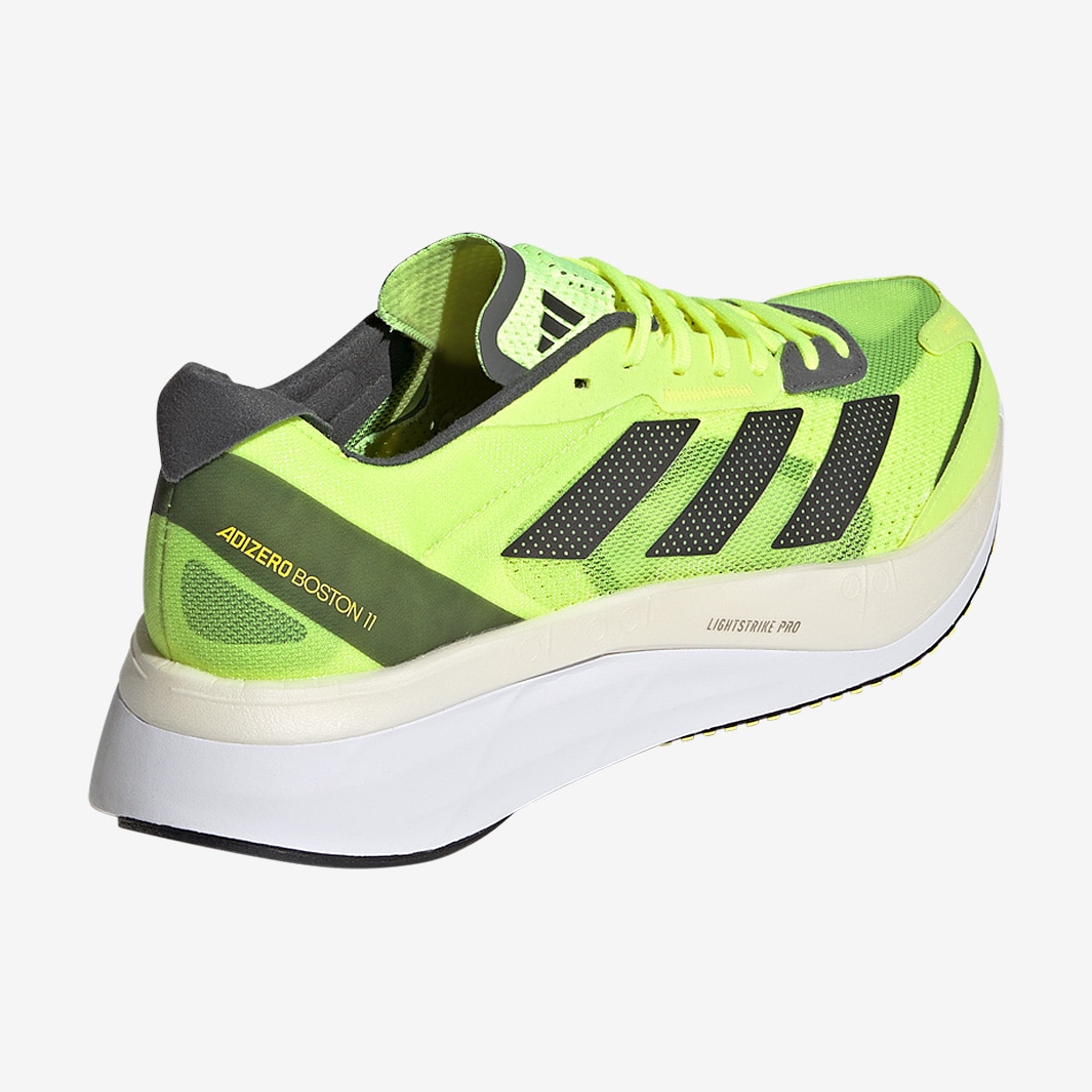 adidas adizero Boston 11 - Solar Yellow/Night Met/Beam Yellow - Mens ...