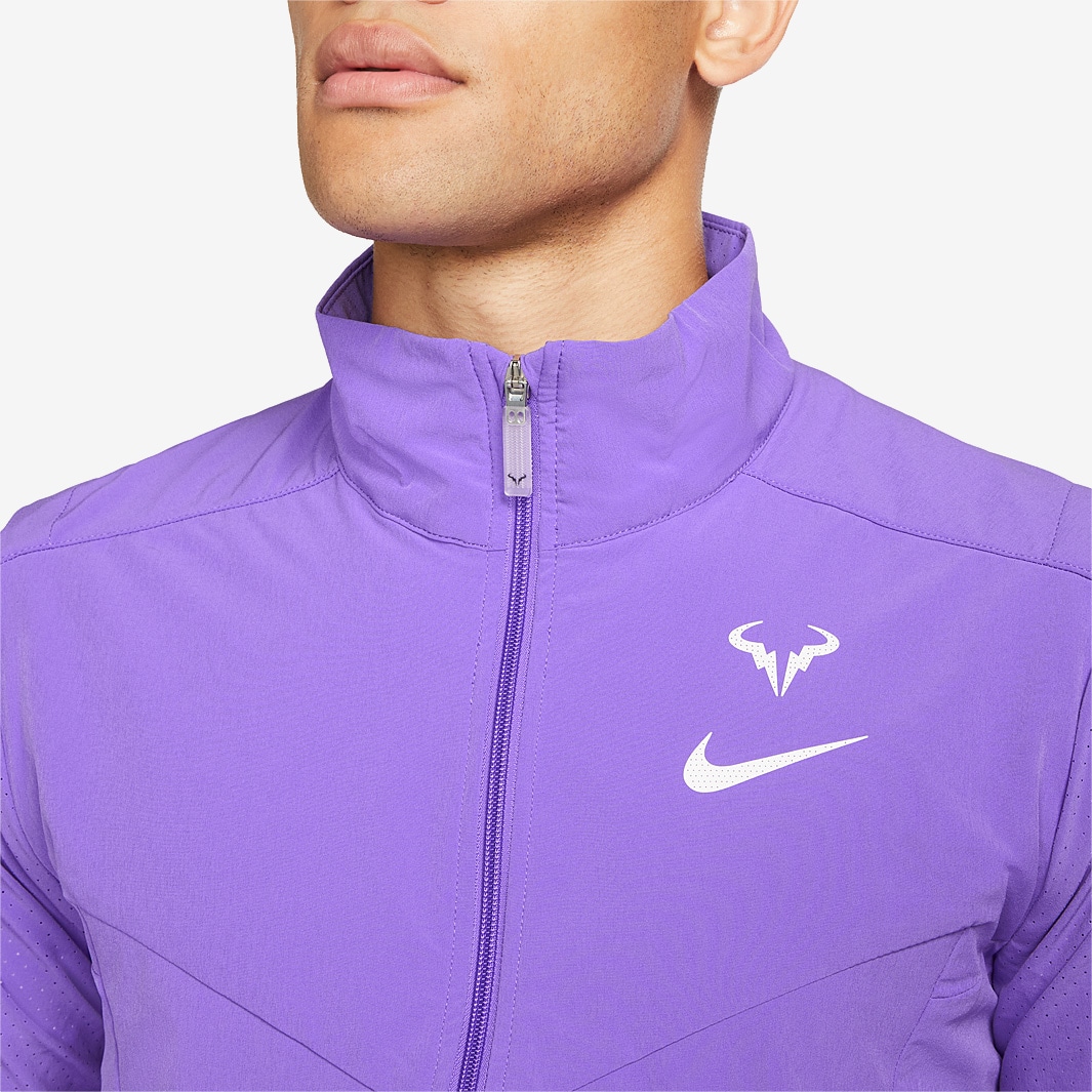 Nike Court Dri-Fit Rafa Jacket - Action Grape/White - Mens Clothing