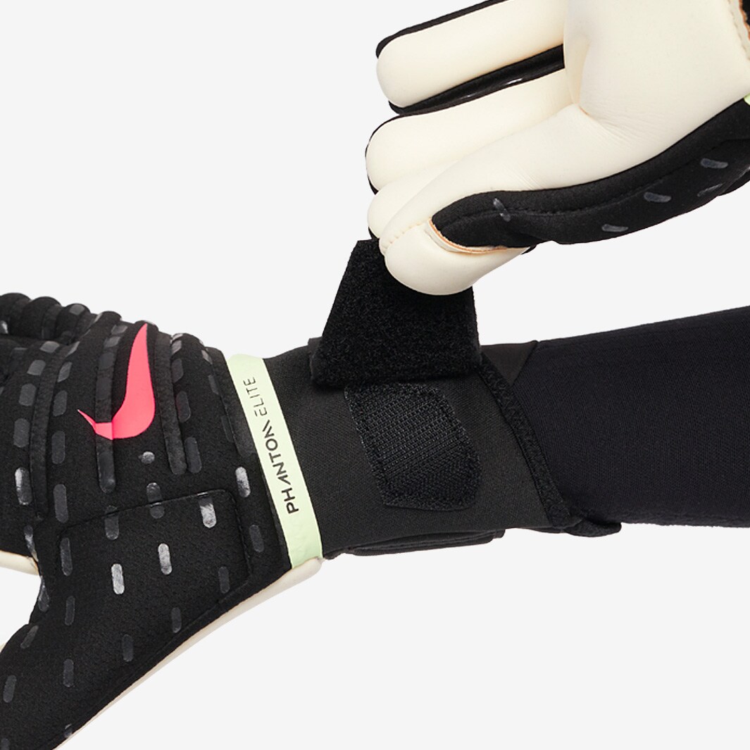 Nike GK Phantom Elite - Black/White/Hot Punch - Mens GK Gloves | Pro ...