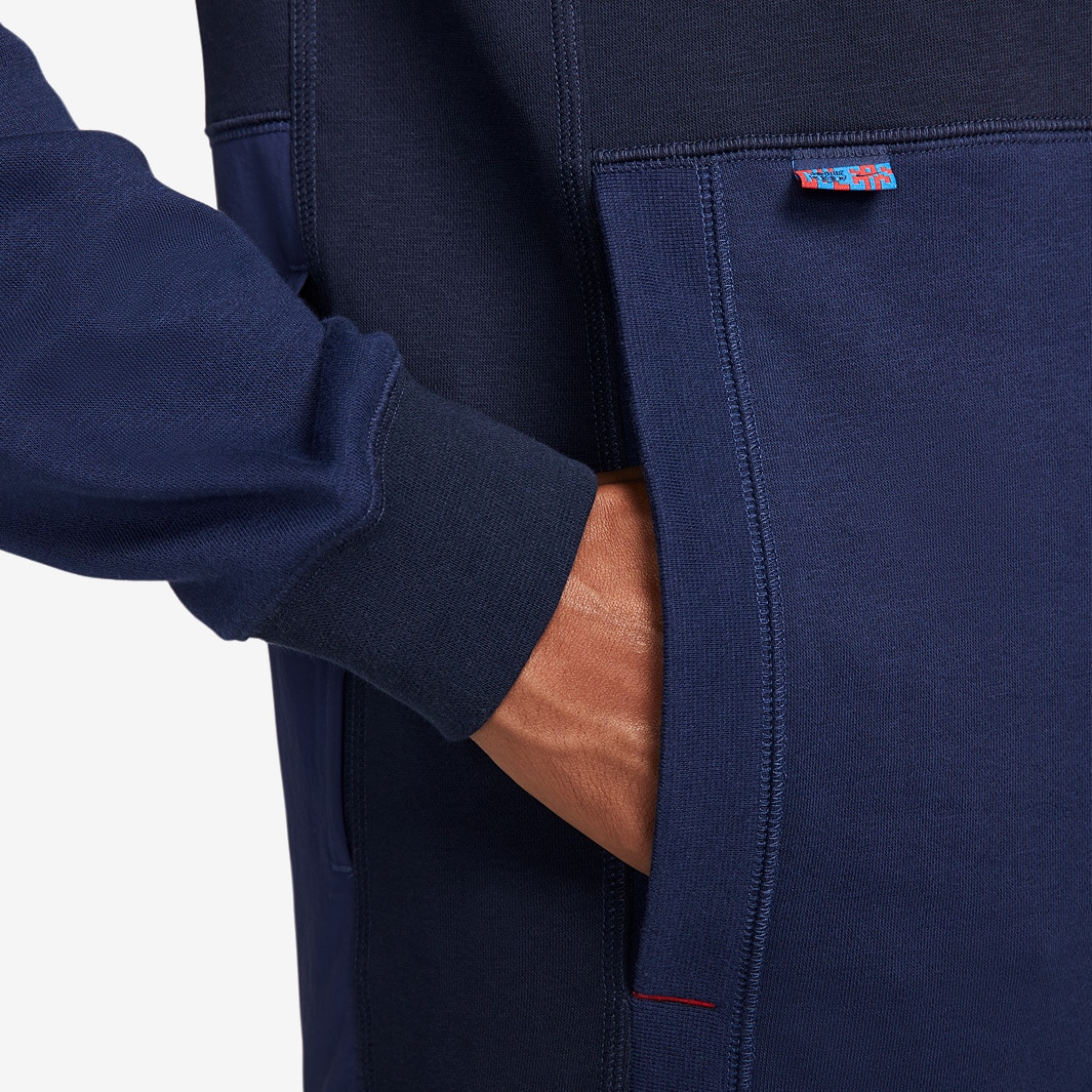 Nike FC Barcelona 22/23 Travel Hoodie - Obsidian/Midnight Navy/Obsidian ...