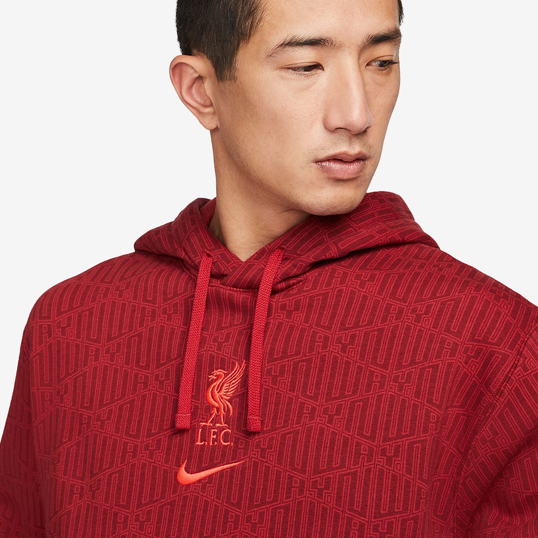 Nike Liverpool FC 22/23 NSW Club Hoodie Home - Tough Red/Siren Red ...
