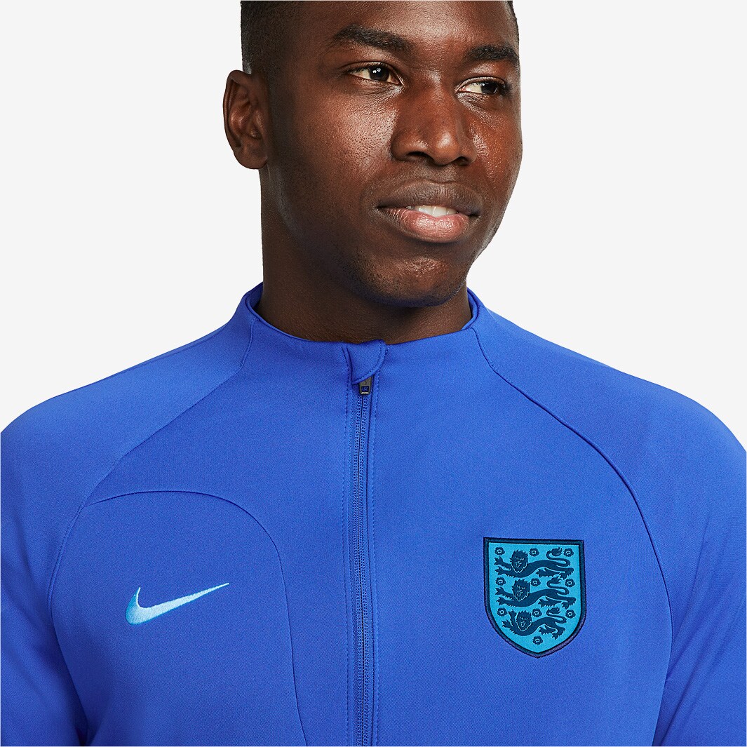 Nike England 22/23 Academy Pro Anthem Hooded Jacket - Game Royal/Blue ...