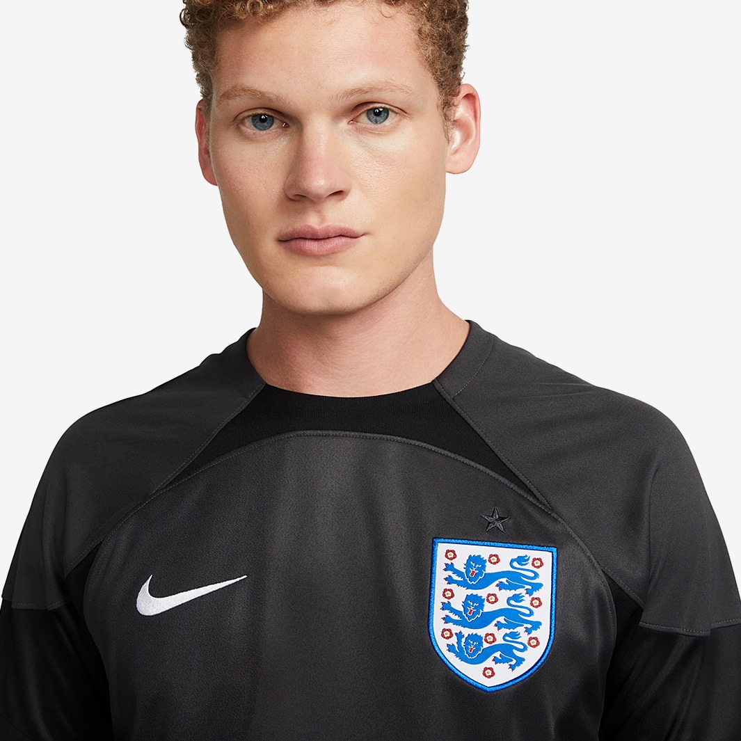 Nike England 22/23 Dri-Fit Stadium SS GK Shirt - Anthracite/Black/White ...