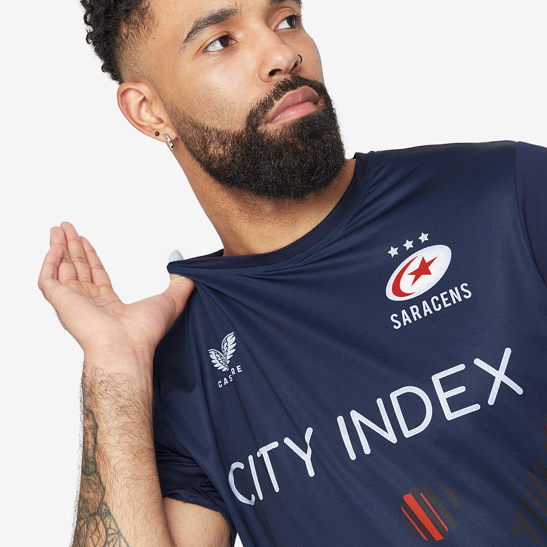 Castore Saracens 22/23 Training Tee - Bluestone - Mens Replica | Pro ...