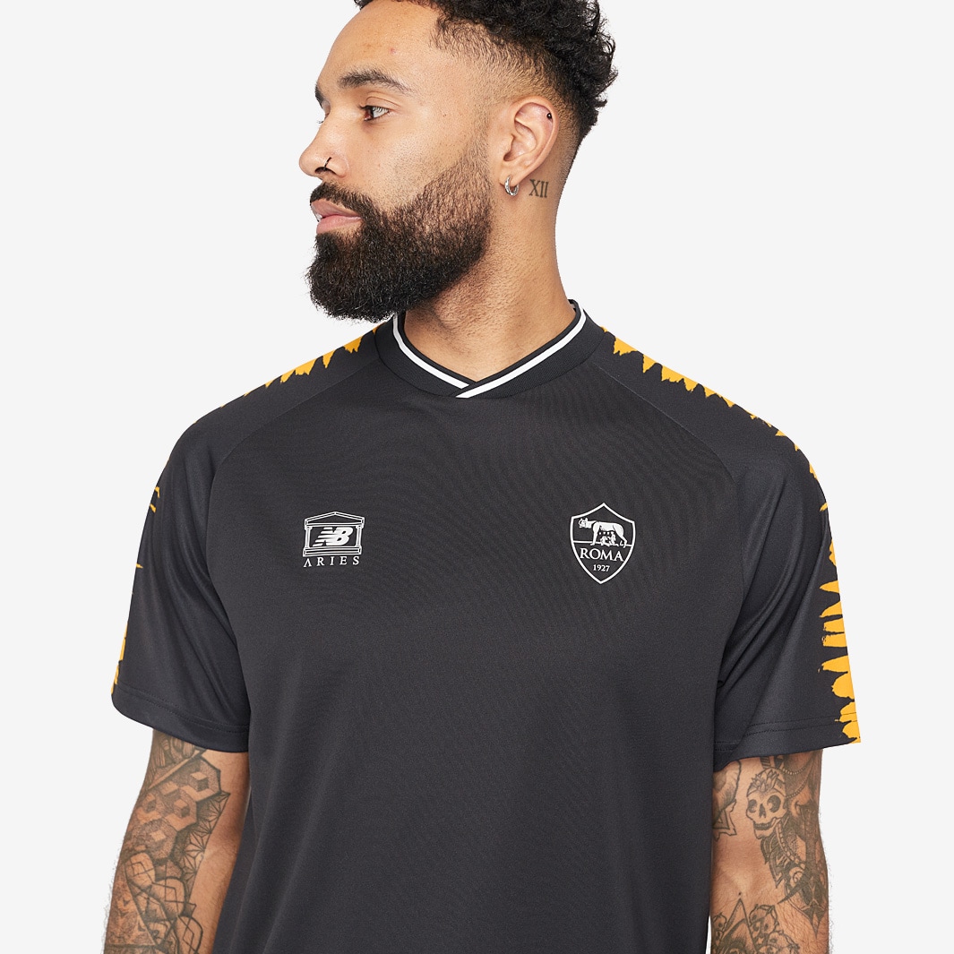 New Balance Roma x Aries Distro Capsule Pre Game Shirt - Black - Mens ...
