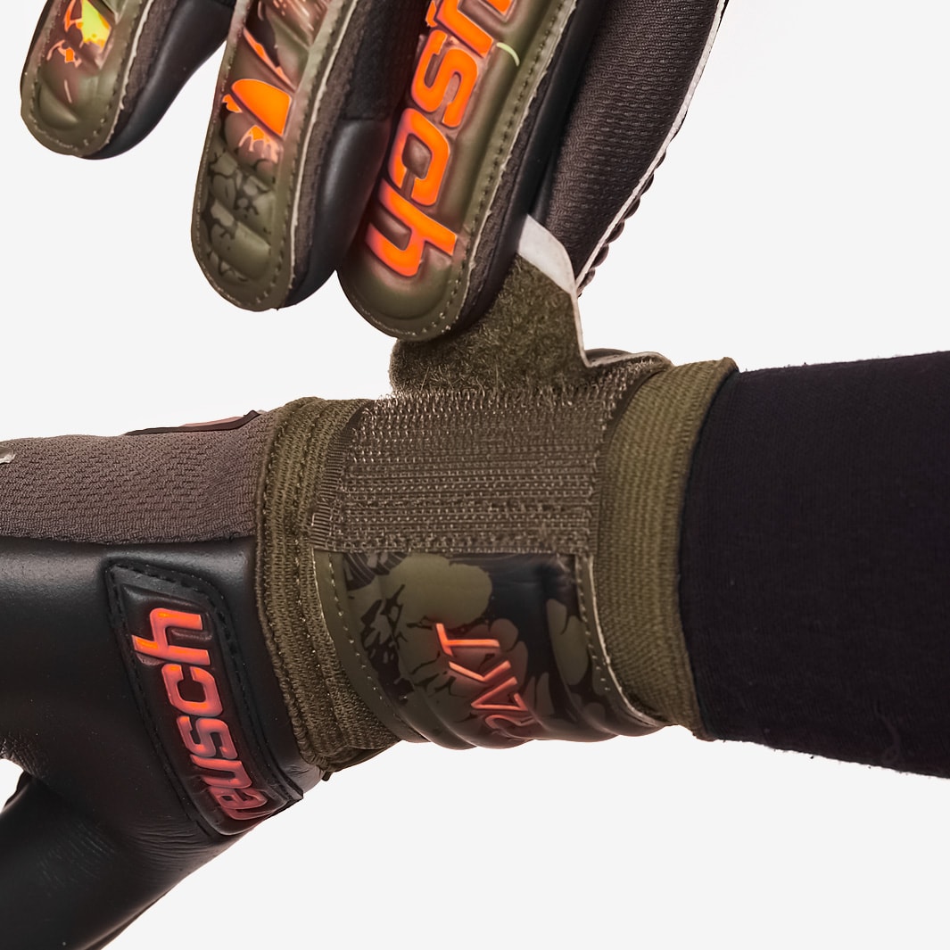 Reusch Kids Attrakt Grip Evolution Finger Support - Desert Green ...