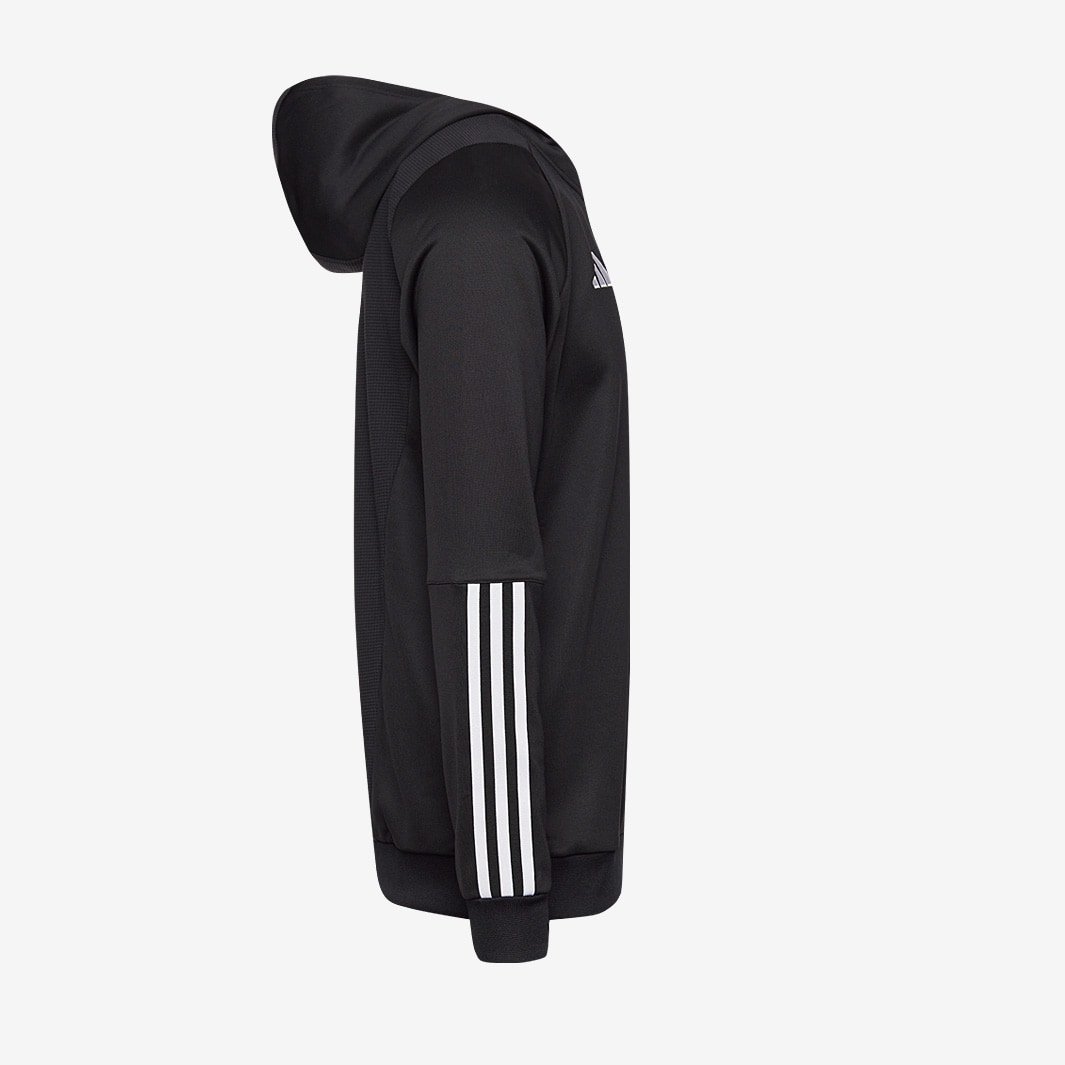adidas Tiro 23 Competition Hooded Track Jacket (1/4 Zip) - Black - Mens ...