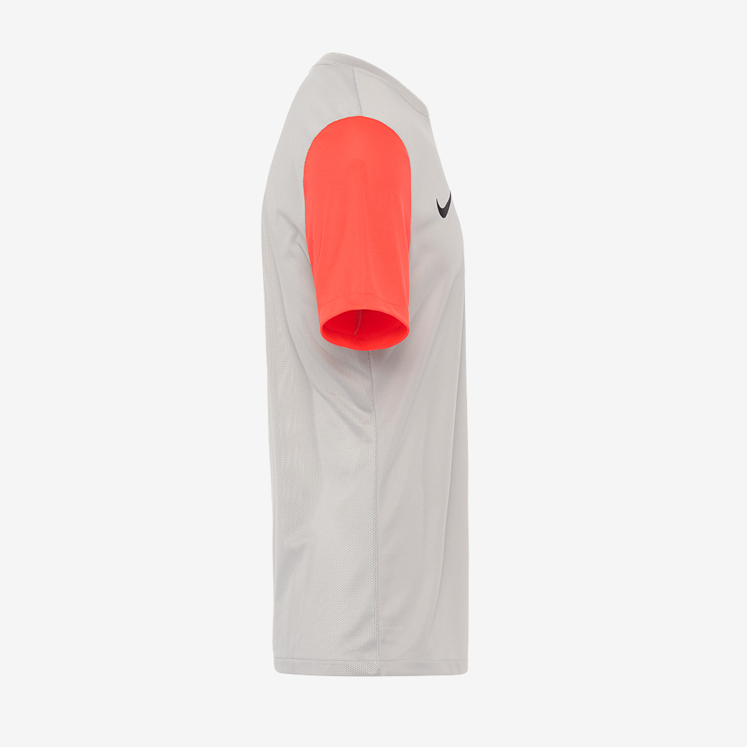 Nike Dri-Fit Trophy V SS Shirt - Pewter Grey/Bright Crimson/Black ...