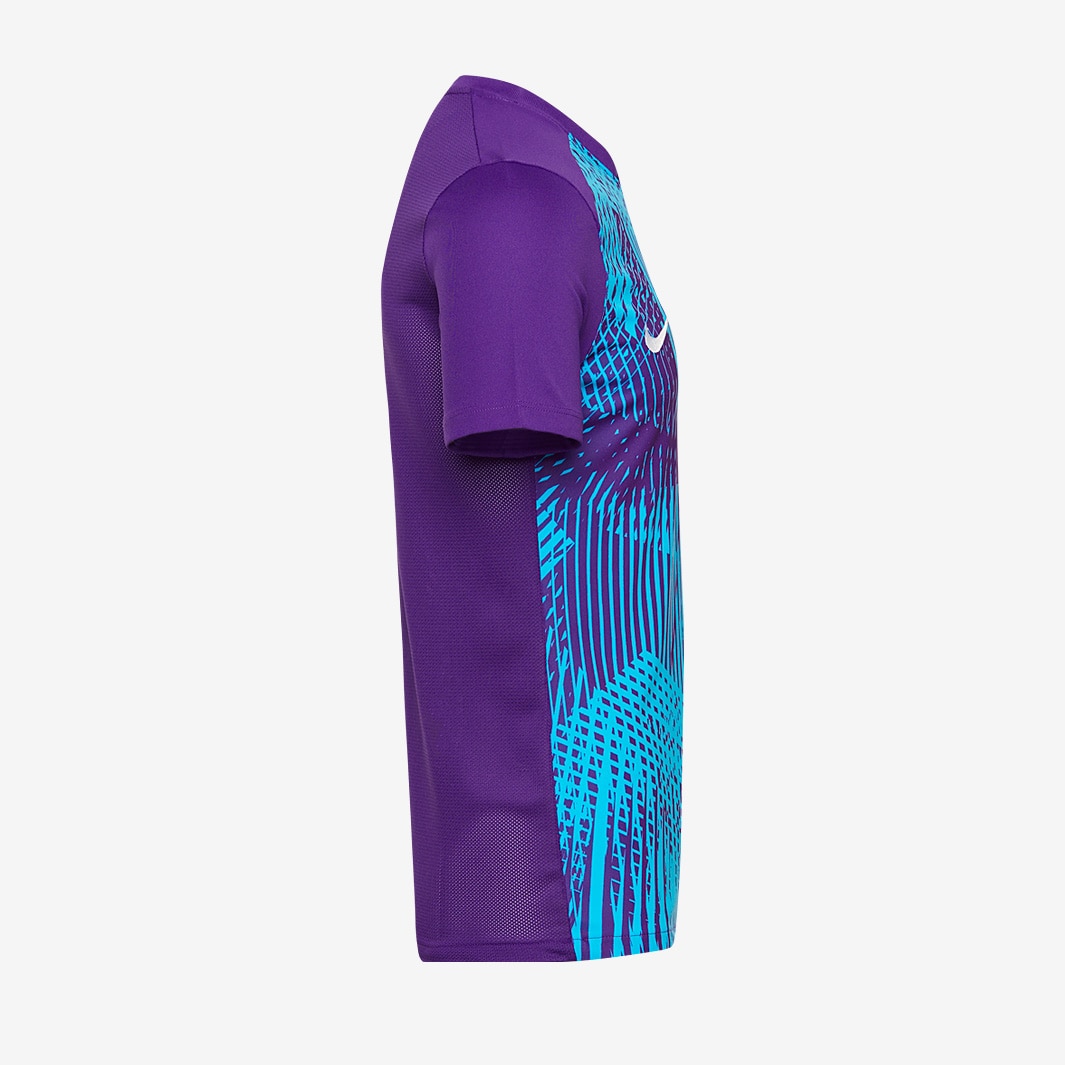 Maillot Nike Dri-Fit Precision VI SS - Violet Terrain/Bleu Chlore/Blanc ...