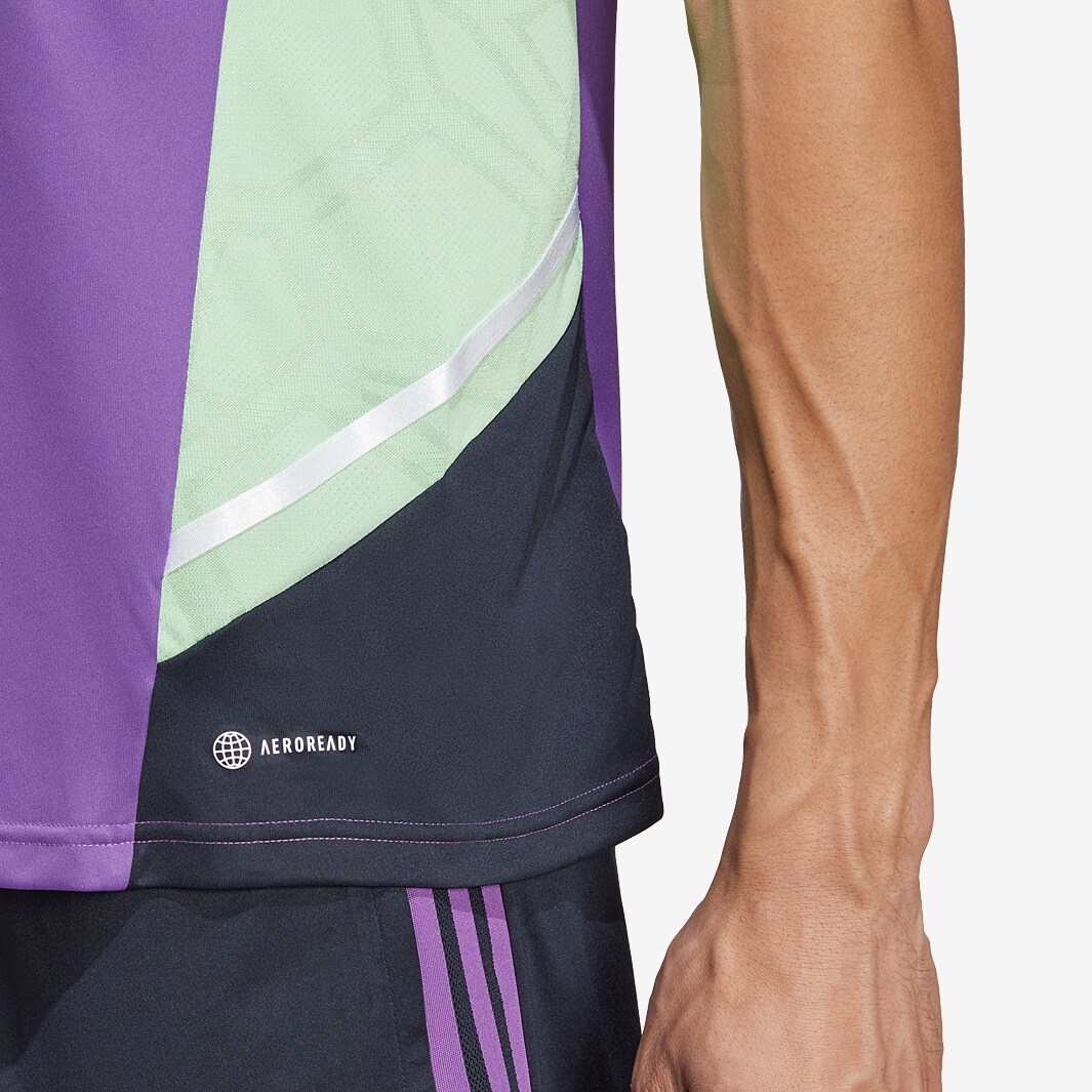 adidas Real Madrid 2023 Training Shirt - Active Purple - Mens Replica
