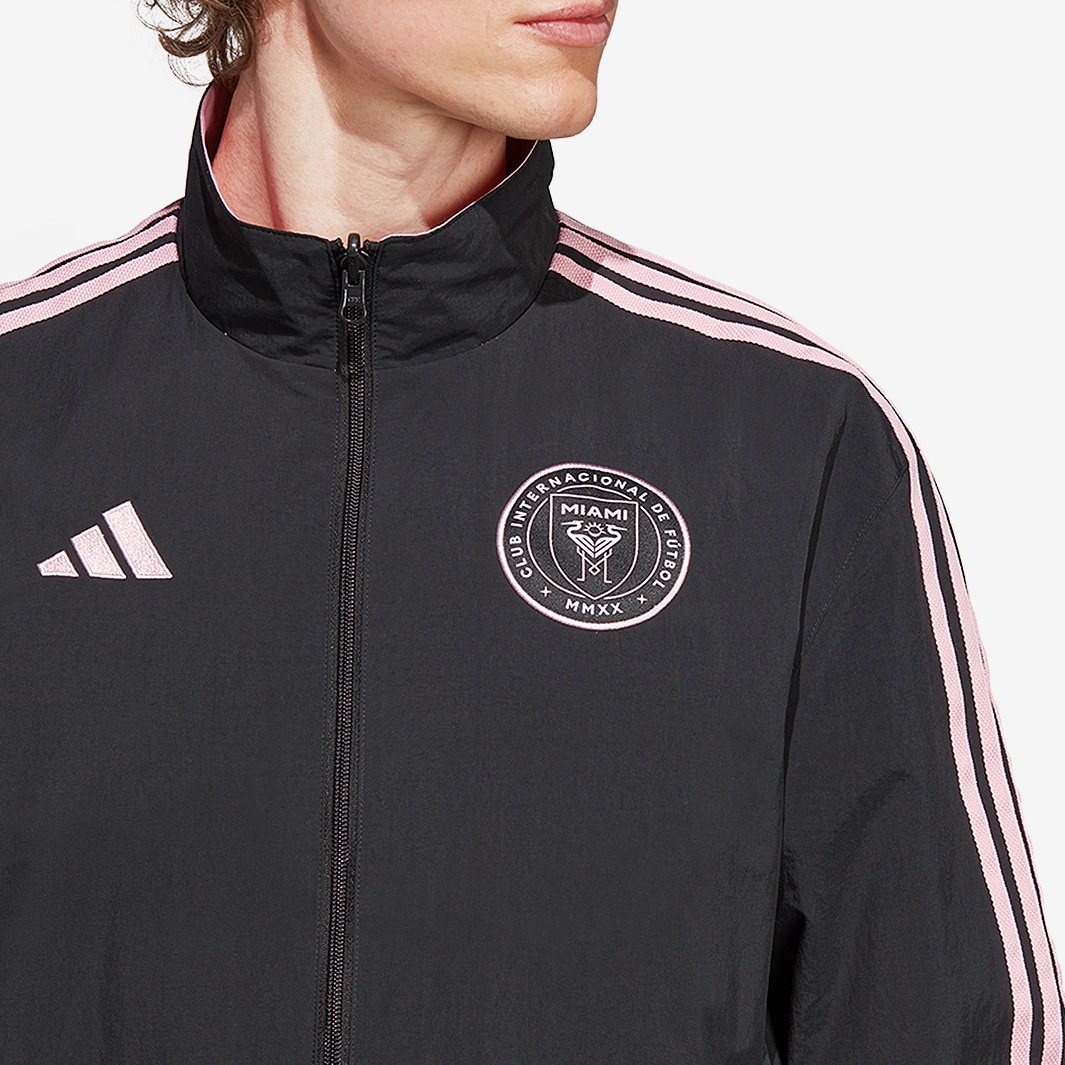 adidas Inter Miami 2023 Anthem Jacket - Black/True Pink - Mens Replica ...