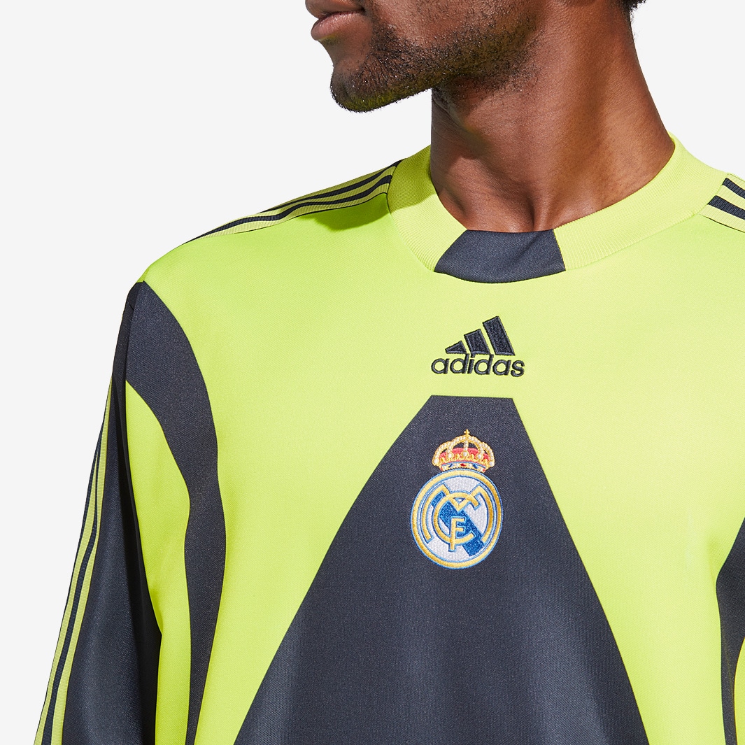 adidas Real Madrid 2023 GK Icon Shirt - Night Navy/Team Semi Sol Yellow - Mens Replica | Pro ...