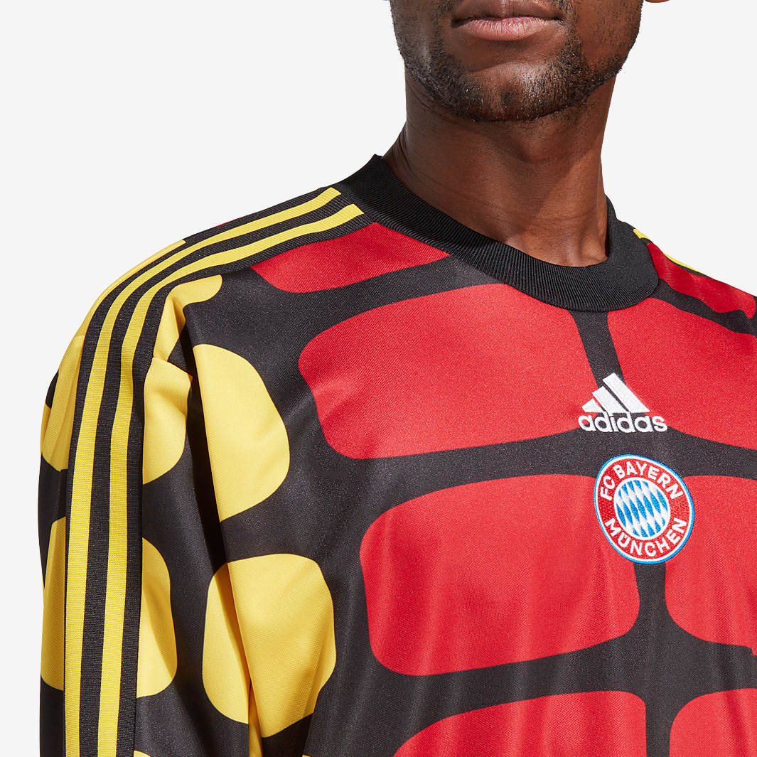 adidas FC Bayern Munich 2023 GK Icon Shirt - Black/Yellow/Red - Mens ...