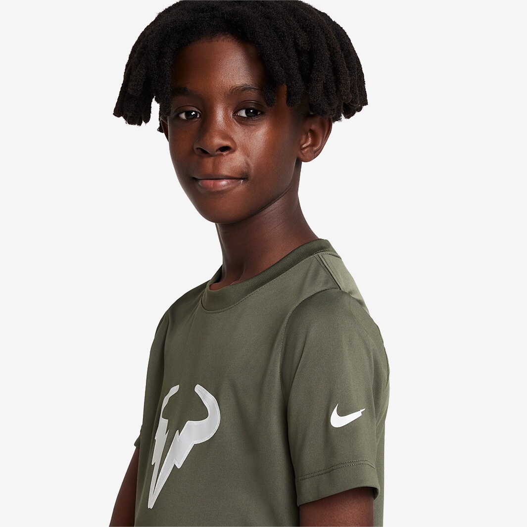 Nike Sportswear Older Kids Dri-FIT Rafa Tee (8-15Y) - Cargo Khaki ...