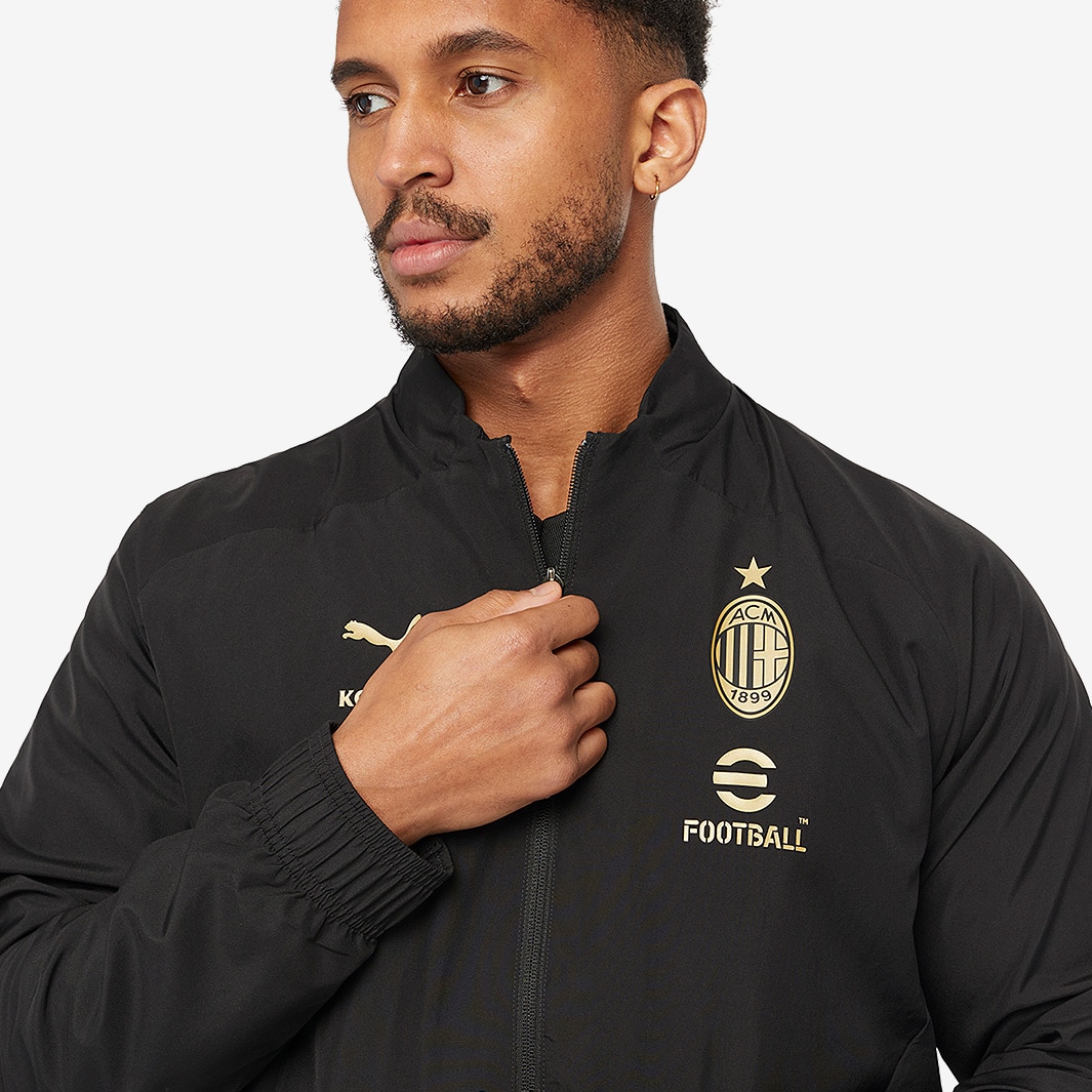 Puma AC Milan x KOCHE Prematch Jacket - Puma Black/Puma Team Gold ...