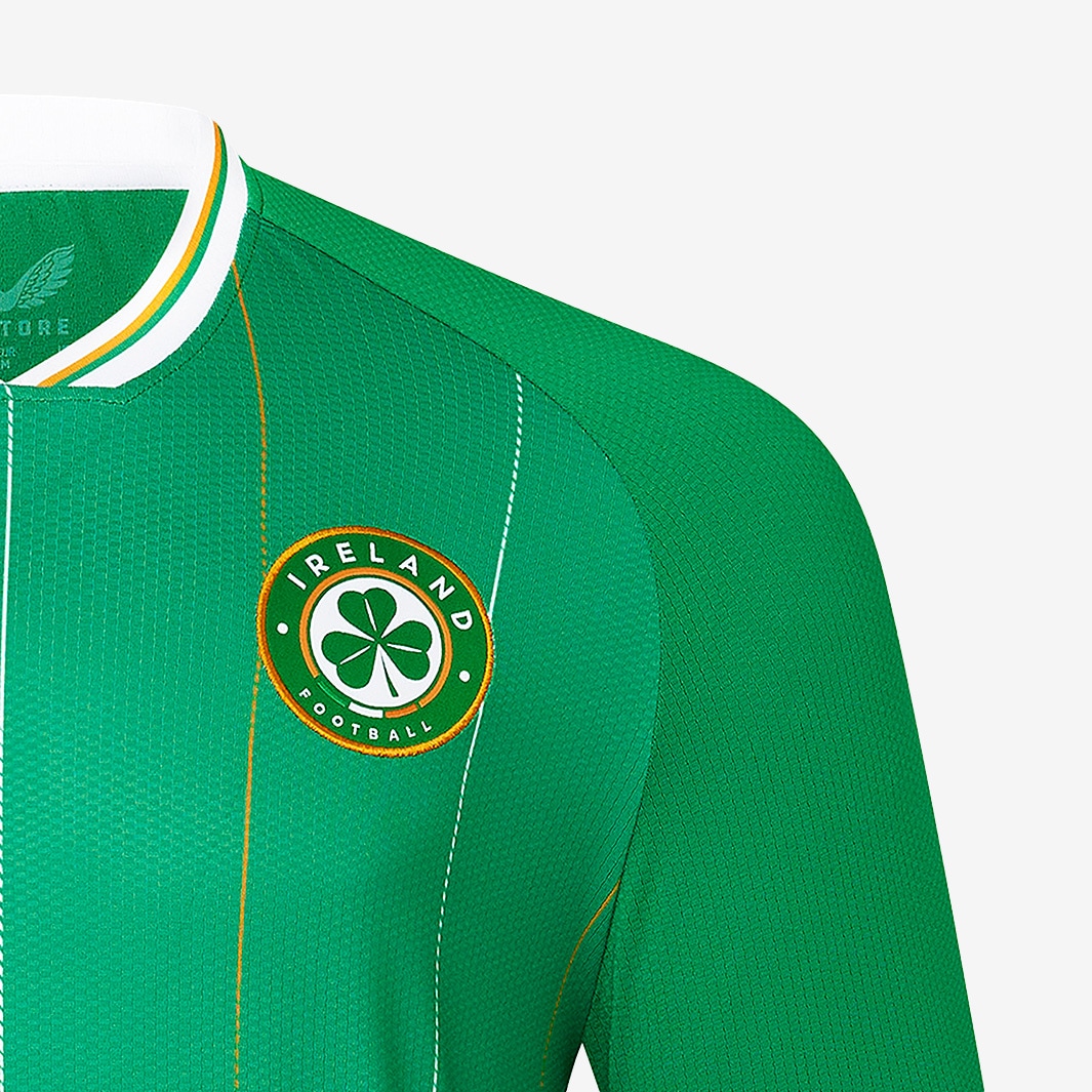 Castore Irland 2023 Pro Heimtrikot - Jolly Grün/Weiß/Bright Marigold ...