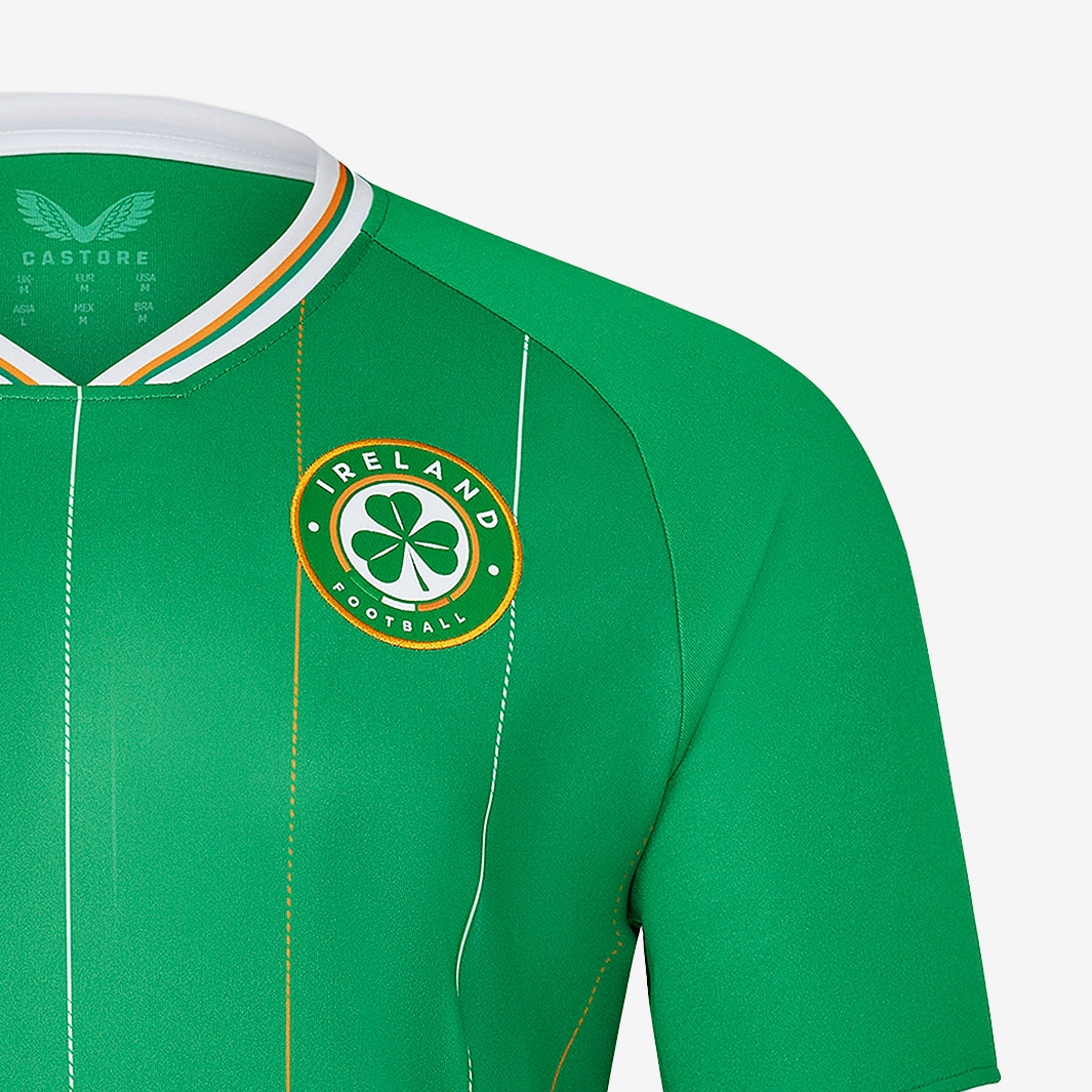 Castore Republic of Ireland 2023 Replica Home SS Shirt - Jolly Green ...