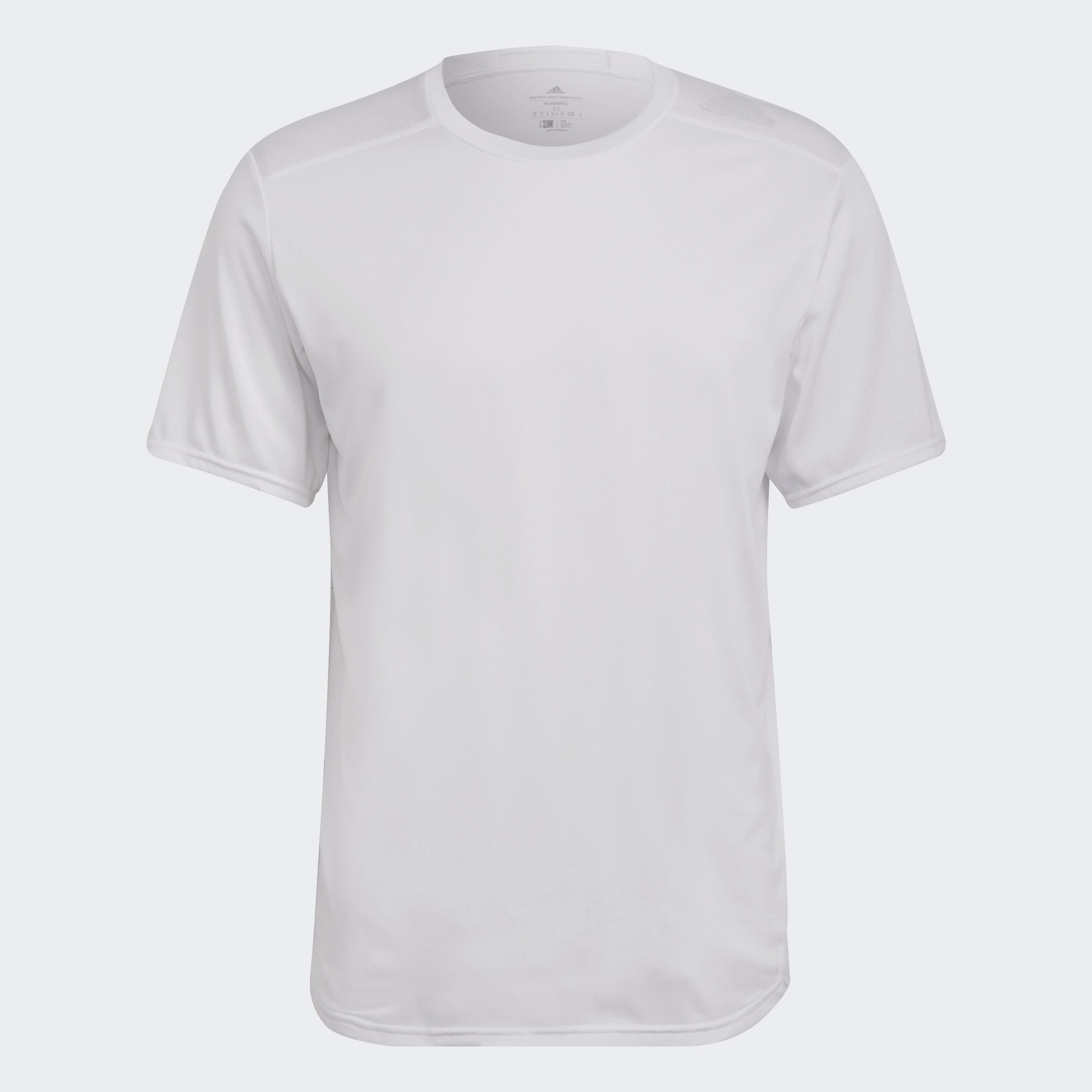 adidas Designed 4 Running T-Shirt - White - Mens Clothing