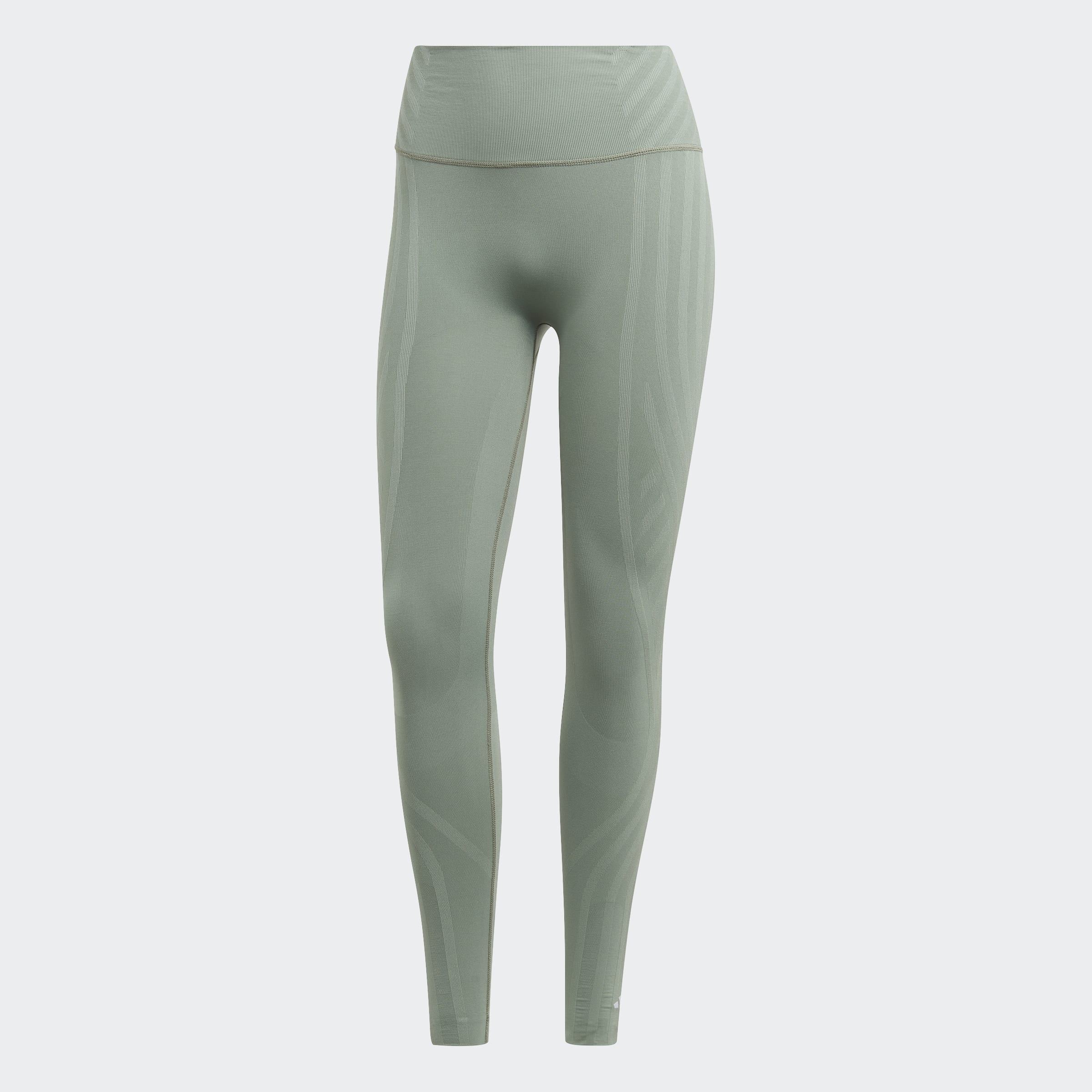 adidas FORMOTION Sculpted 7/8 Leggings Silver Green Womens Clothing