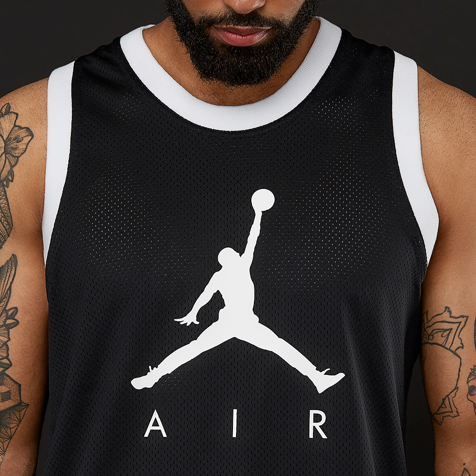 Mens Clothing - Jordan Jumpman Mesh Reversible Jersey - Black - AR0026 ...