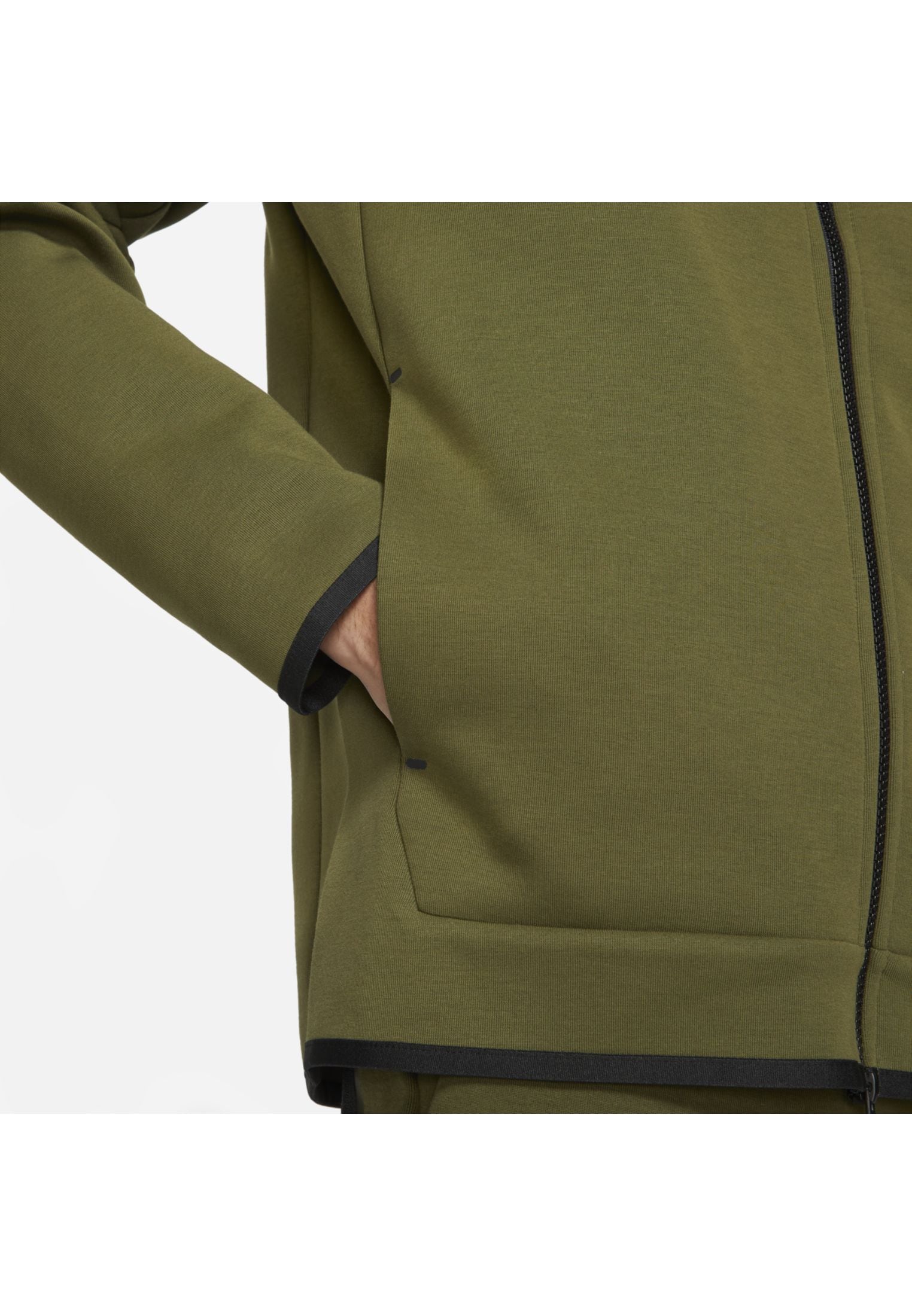 Nike Sportswear Tech Fleece Hoodie - Rough Green/Black - Mens Clothing