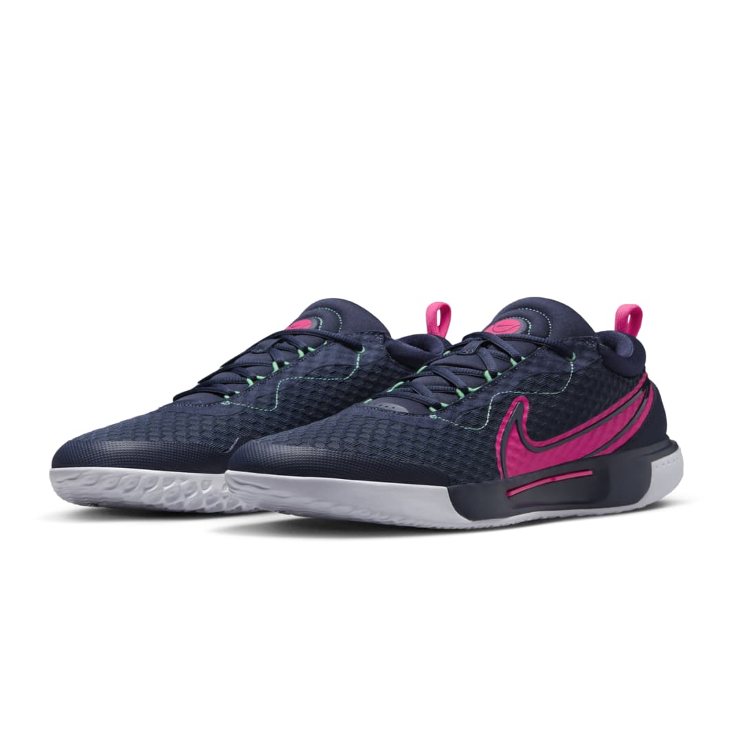 Nike Court Zoom Pro - Obsidian/Hyper Pink-Green Glow-White - Mens Shoes