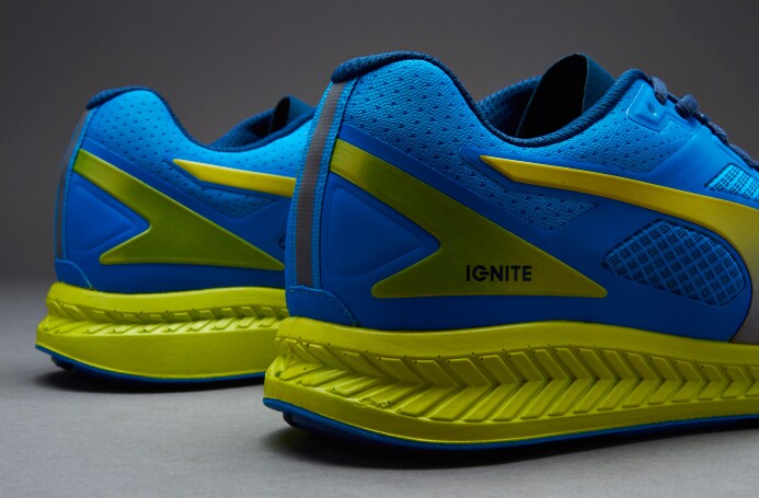 Puma IGNITE Mesh Mens Shoes Cloisonne Poseidon Sulphur Spring Pro Direct Running