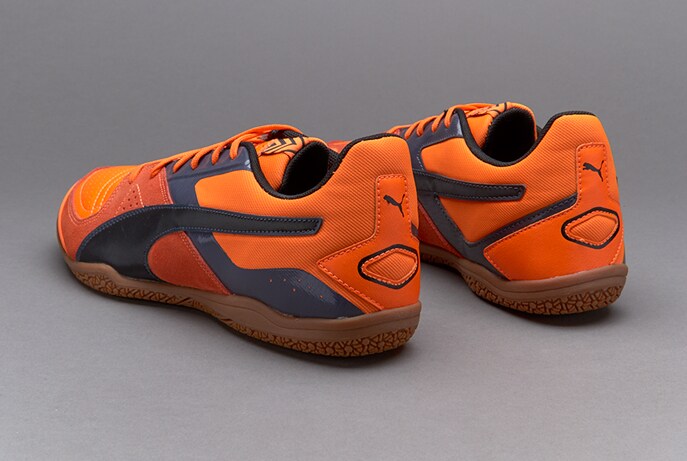 Puma Invicto Sala / Mens Boots / Indoor / Orange Clown Fish/Black/Periscope