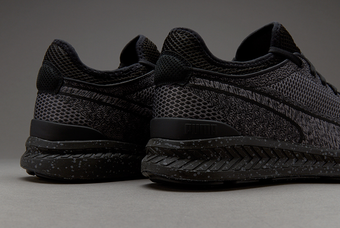 Puma Ignite Sock Woven - Mens Shoes - Black